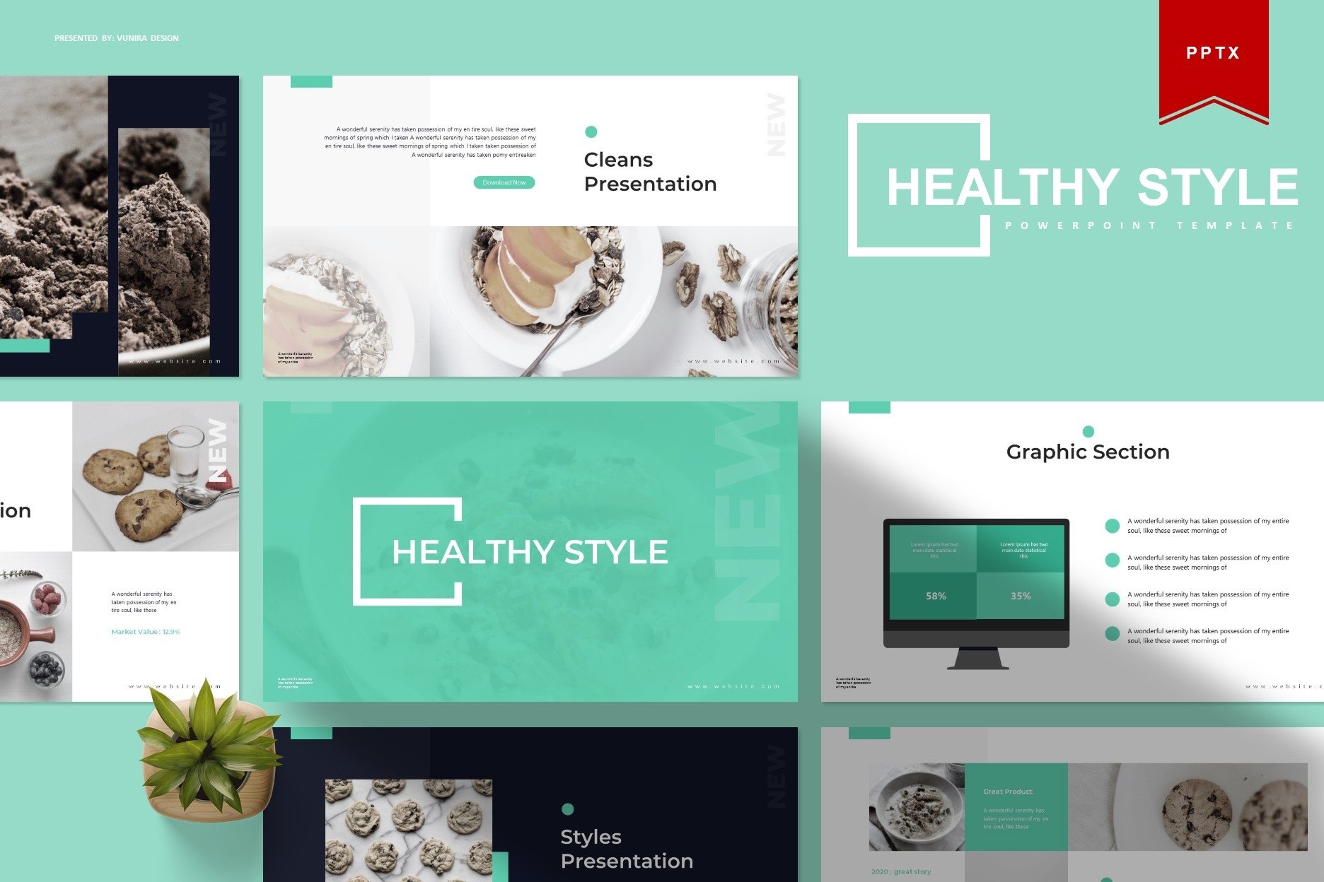 Healthy Style | Powerpoint Template