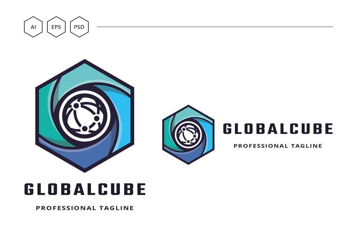 Global Cube Logo (670462) | Logos | Design Bundles