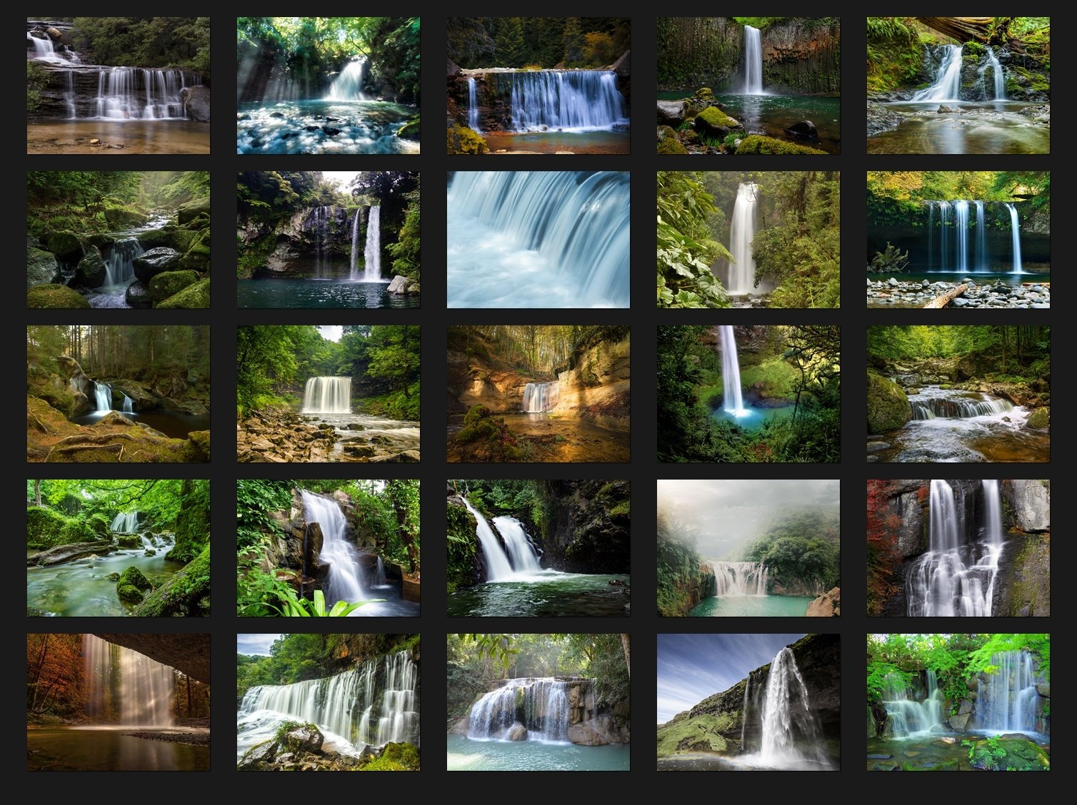 200 WATERFALL PHOTOSHOP OVERLAYS, BACKDROPS, BACKGROUNDS (531332 ...