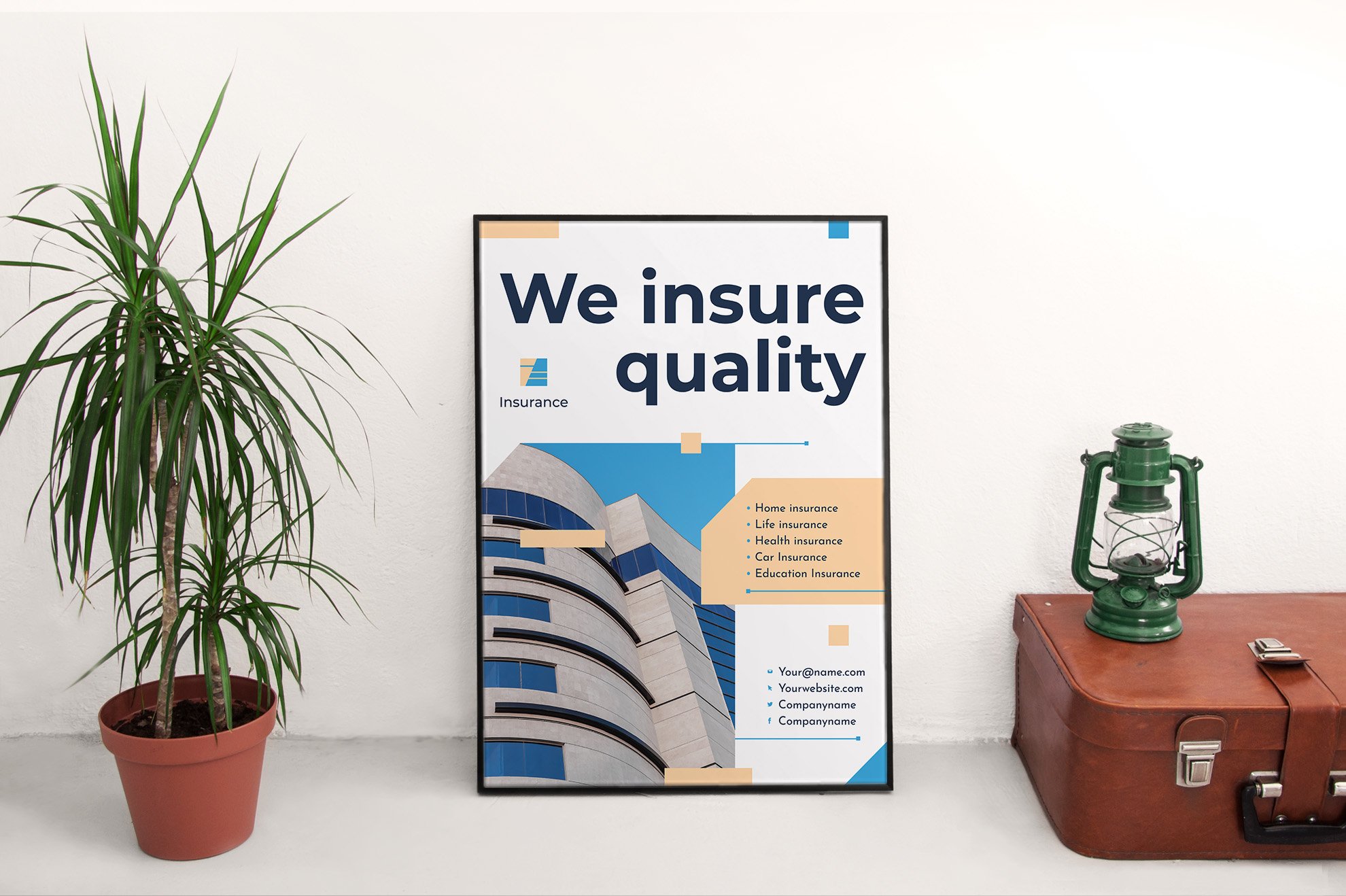 Insurance Agency Poster (437796) | Flyers | Design Bundles