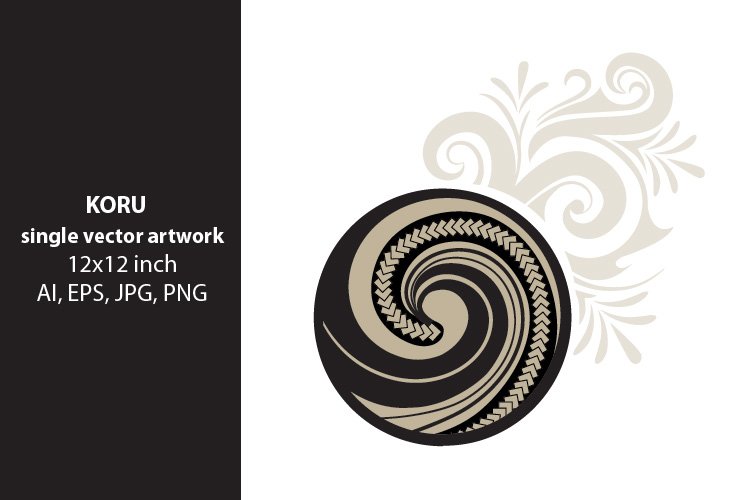 Koru, Maori symbol (939243) | Illustrations | Design Bundles