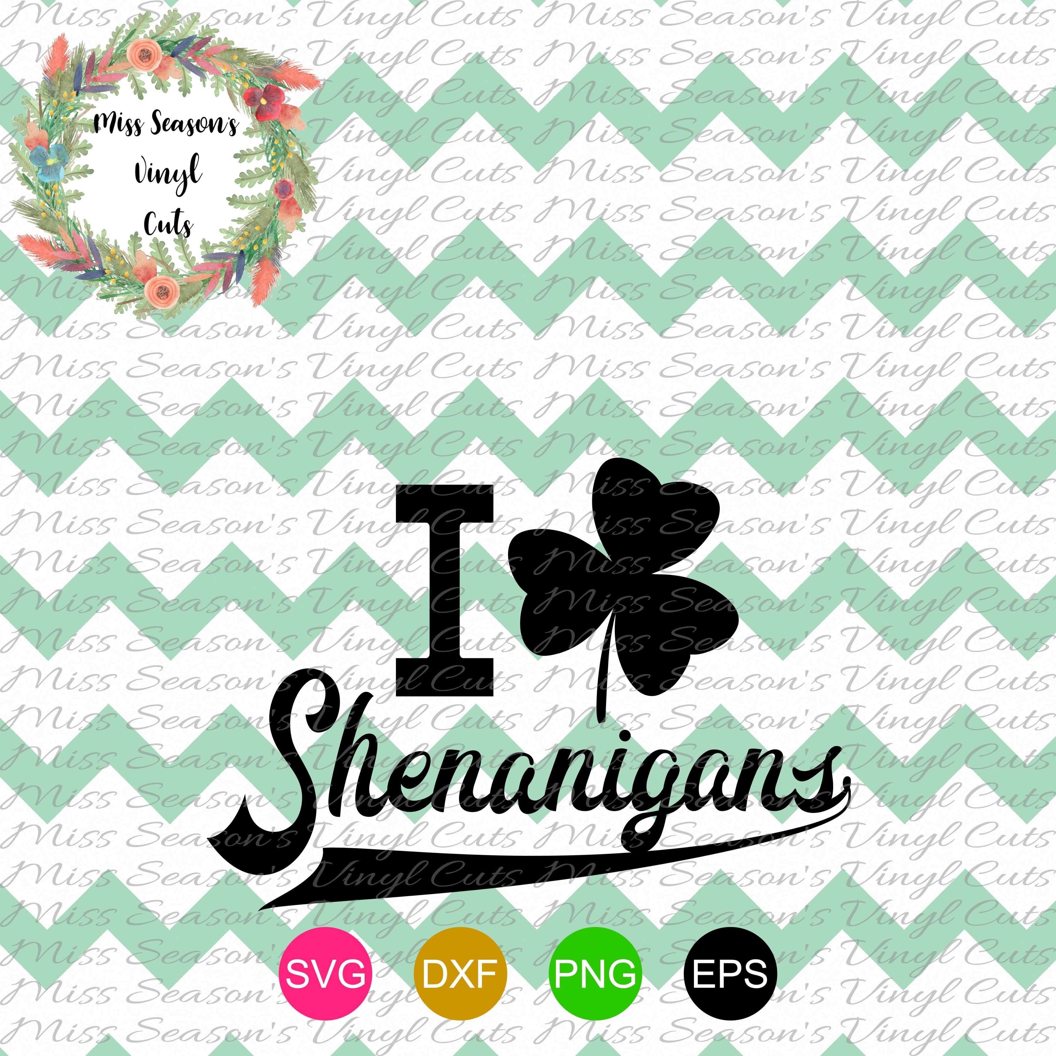 I Love Shenanigans SVG (61670) | Cut Files | Design Bundles