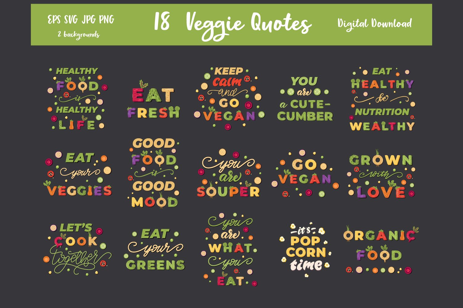 Food quotes SVG, Hand Lettered SVG, PNG (958408) | Hand Lettered ...