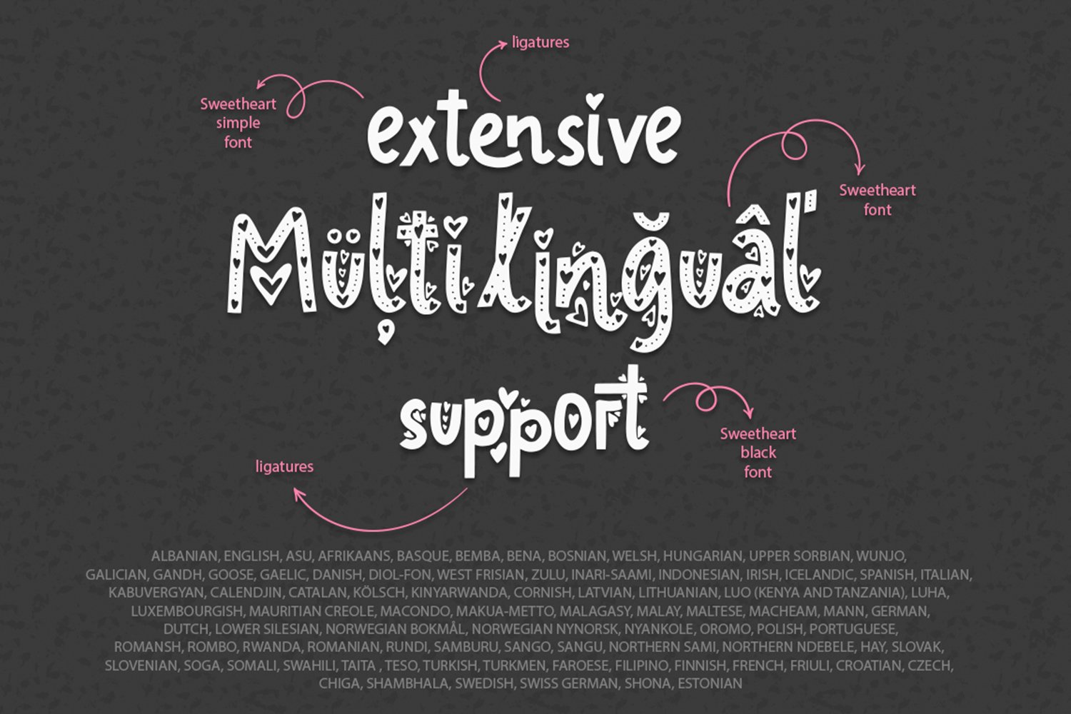 Sweetheart font family (49070) | Script | Font Bundles