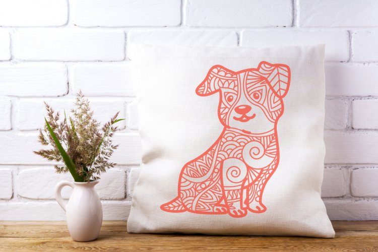 Cute Dog Zentangle Doodle