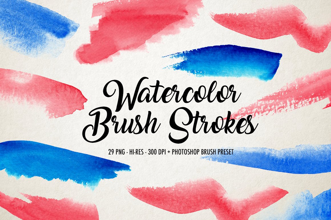 Watercolor Paint strokes BRUSH (14573) | Add ons | Design Bundles