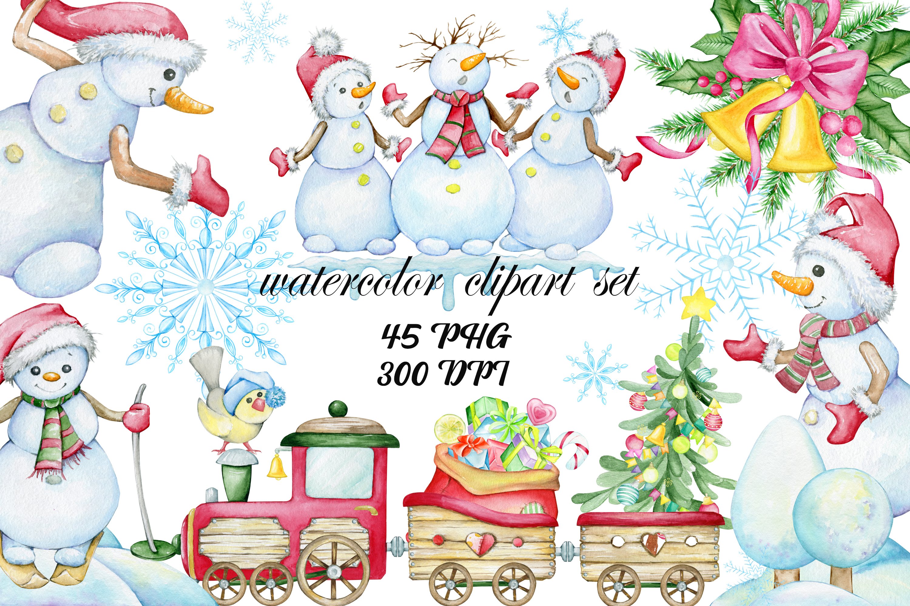 Christmas Snowman Borders