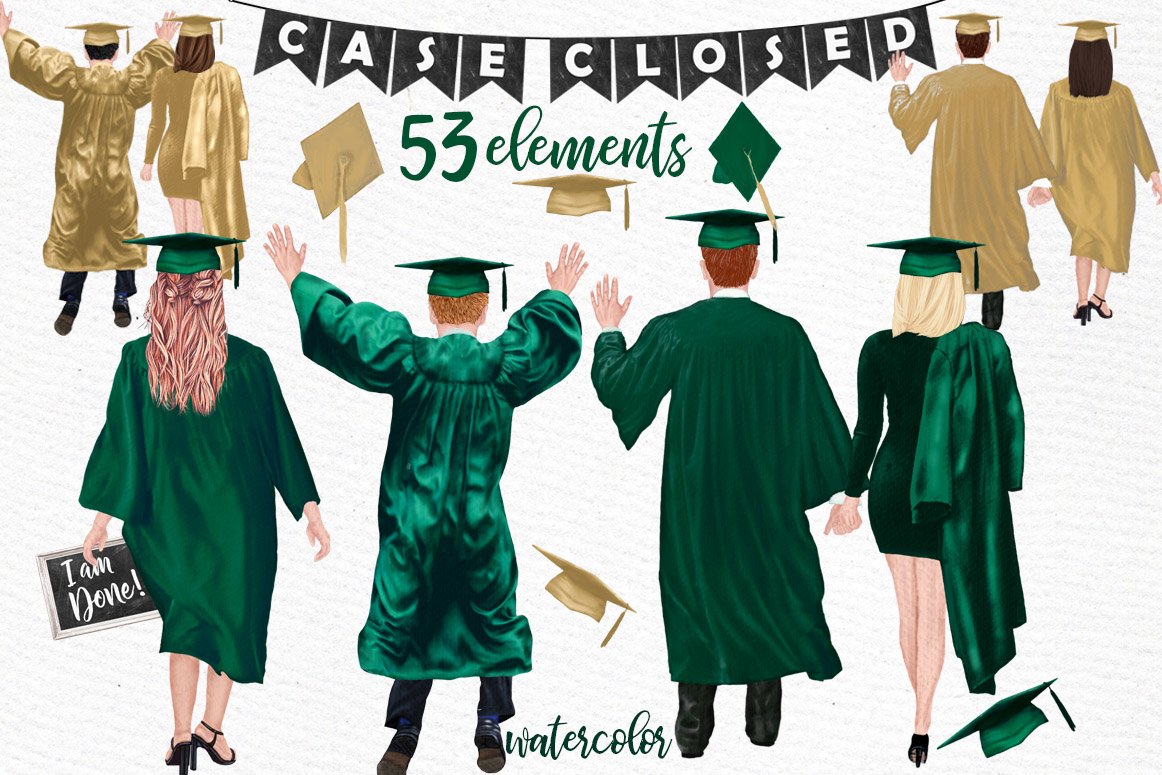 Graduation Clipart,Graduate Students, Grad College Senior (615688 ...