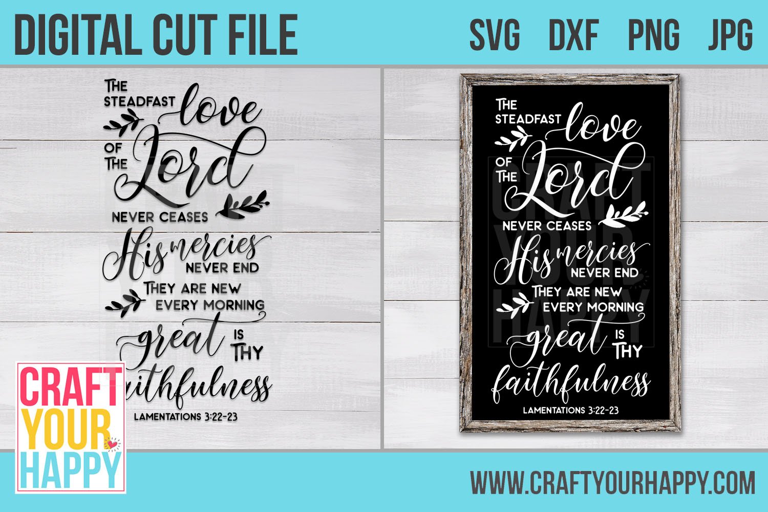 The Steadfast Love Of The Lord Never Ceases- A Christian SVG (244664 ...