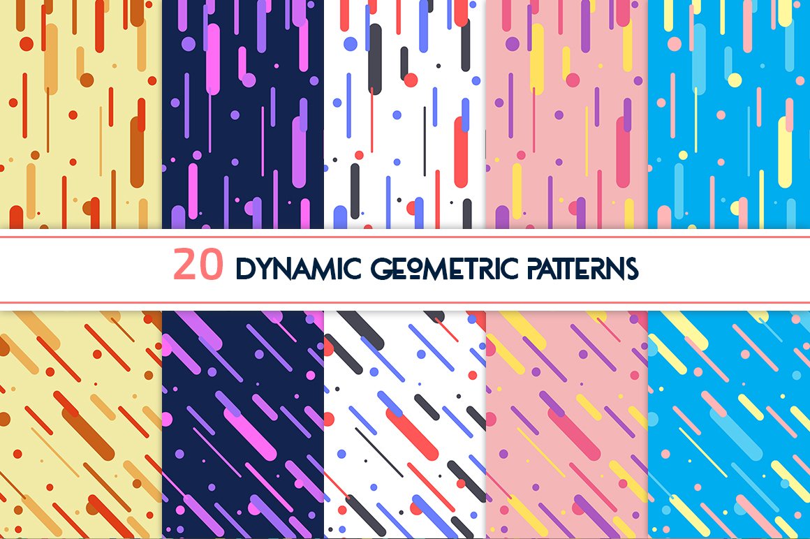 Vector Patterns Great Bundle 5 in 1 (39982) | Patterns | Design Bundles