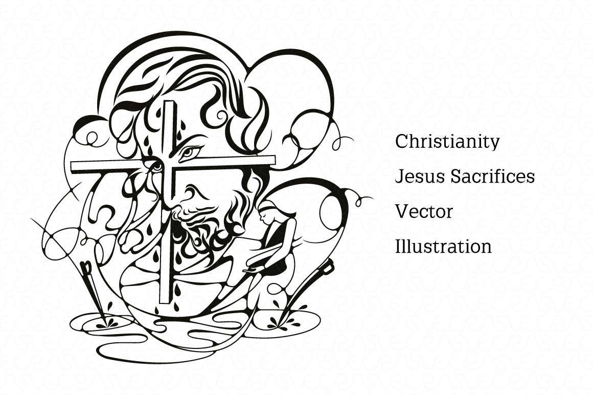 Jesus christ vector illustrations pack (180679) | Illustrations ...