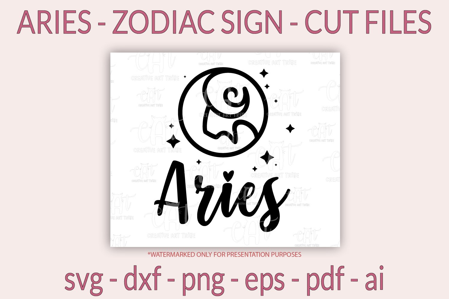 Aries SVG - Zodiac sign SVG - Horoscope sing SVG cut files (731589 ...