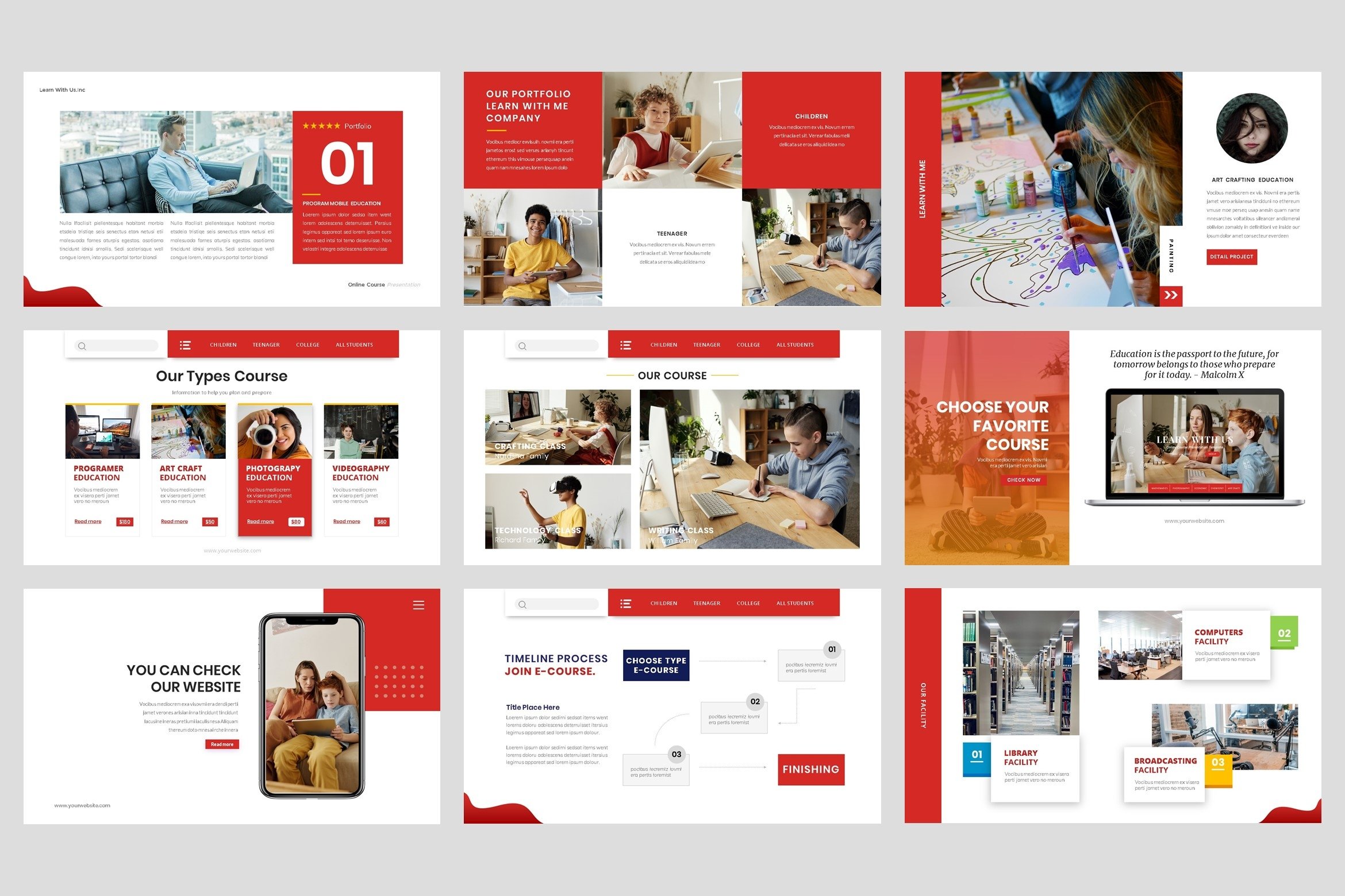 Online Course - Education PowerPoint Template (572565) | Powerpoint ...