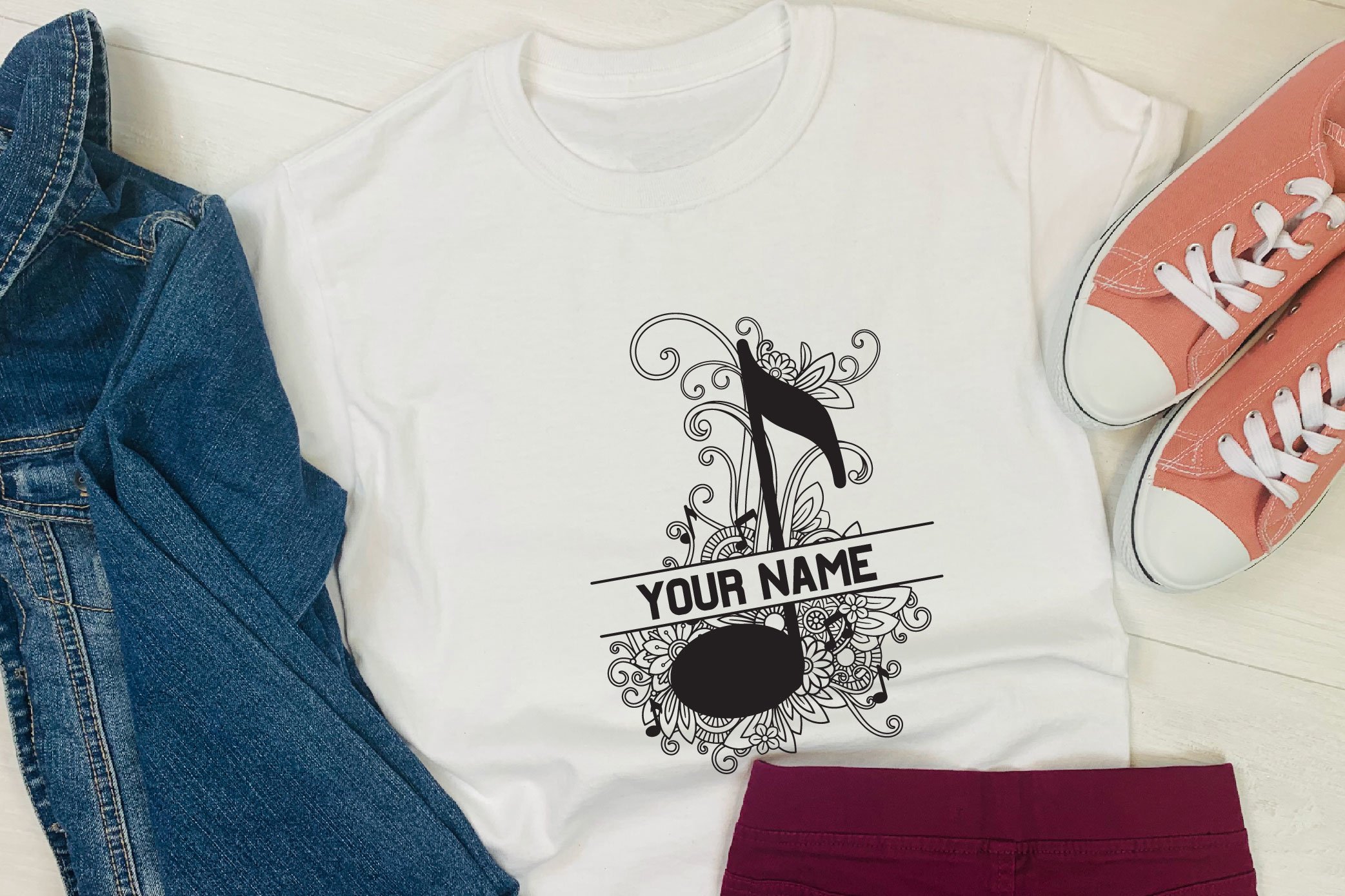 Music Notes SVG | Music SVG Split Monogram (1090722) | Monograms ...