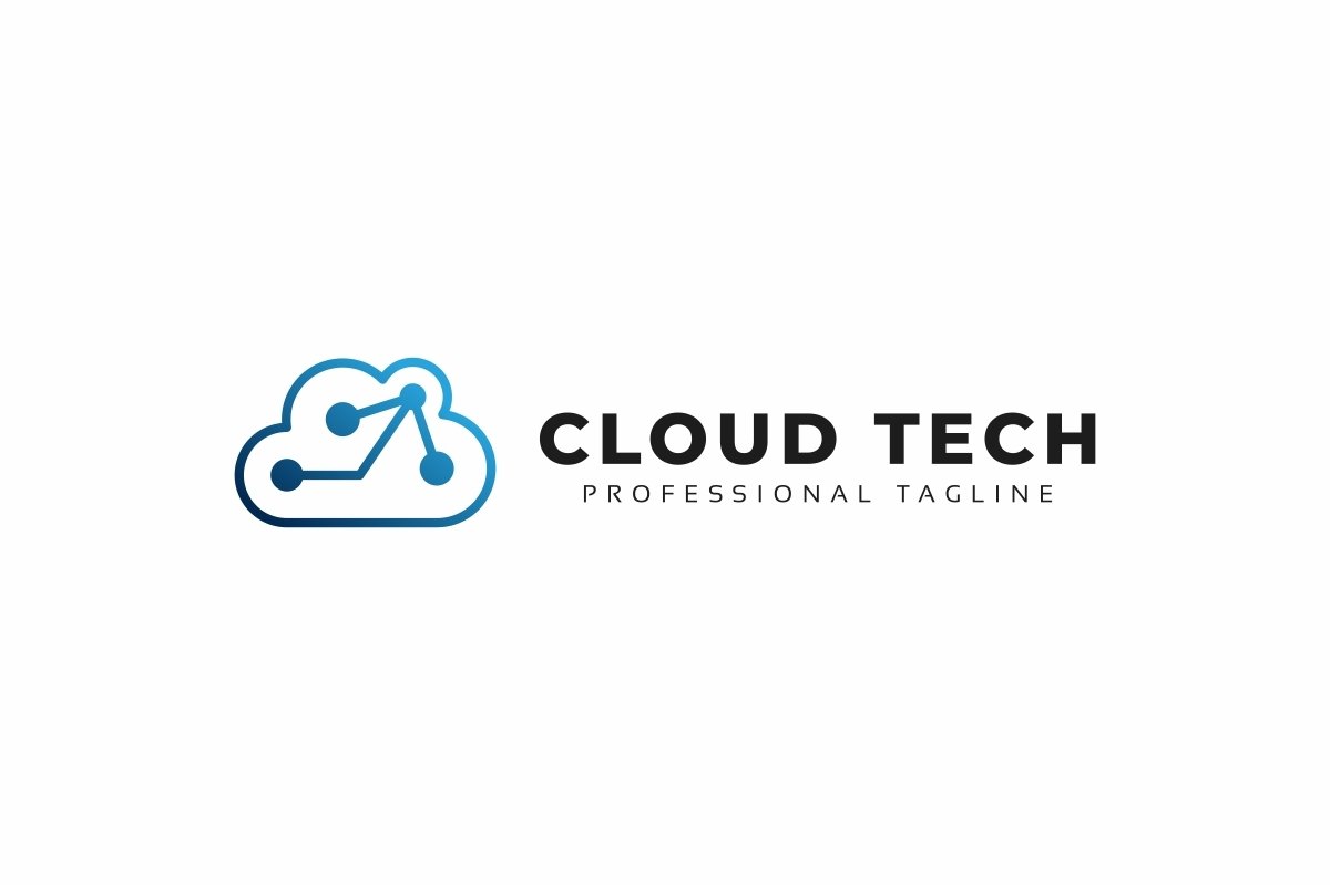 Cloud Tech Logo (804995) | Logos | Design Bundles