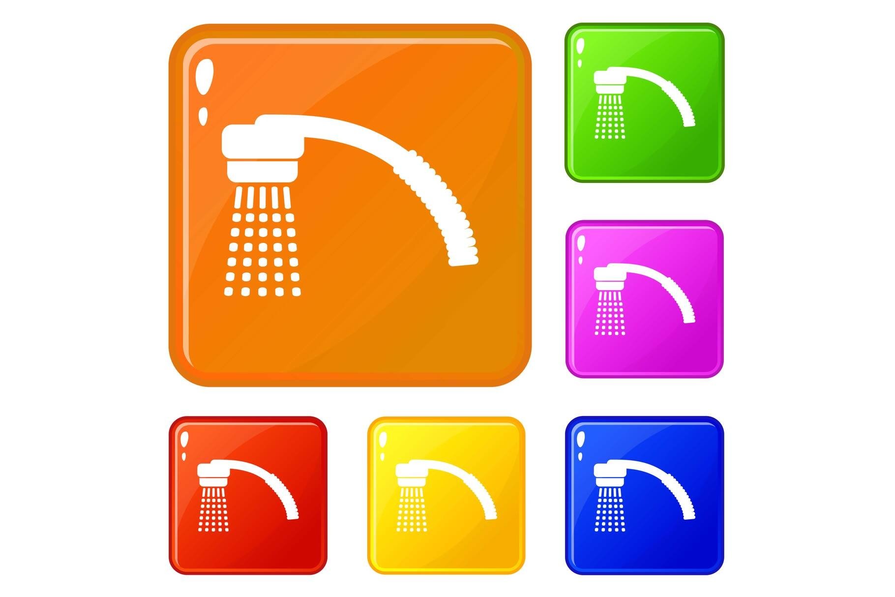 Running water icons set vector color (510574) | Icons | Design Bundles