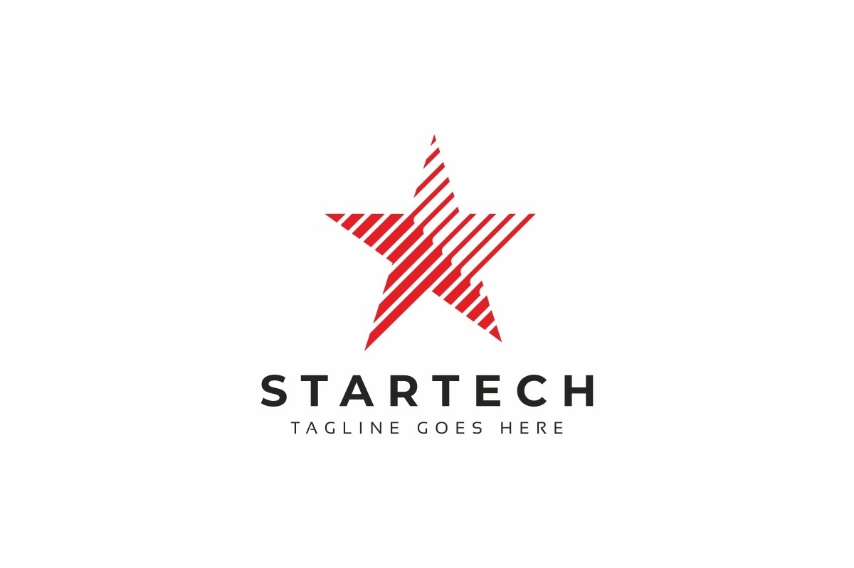 Tech Star Logo Patriot New Star Tech Logo