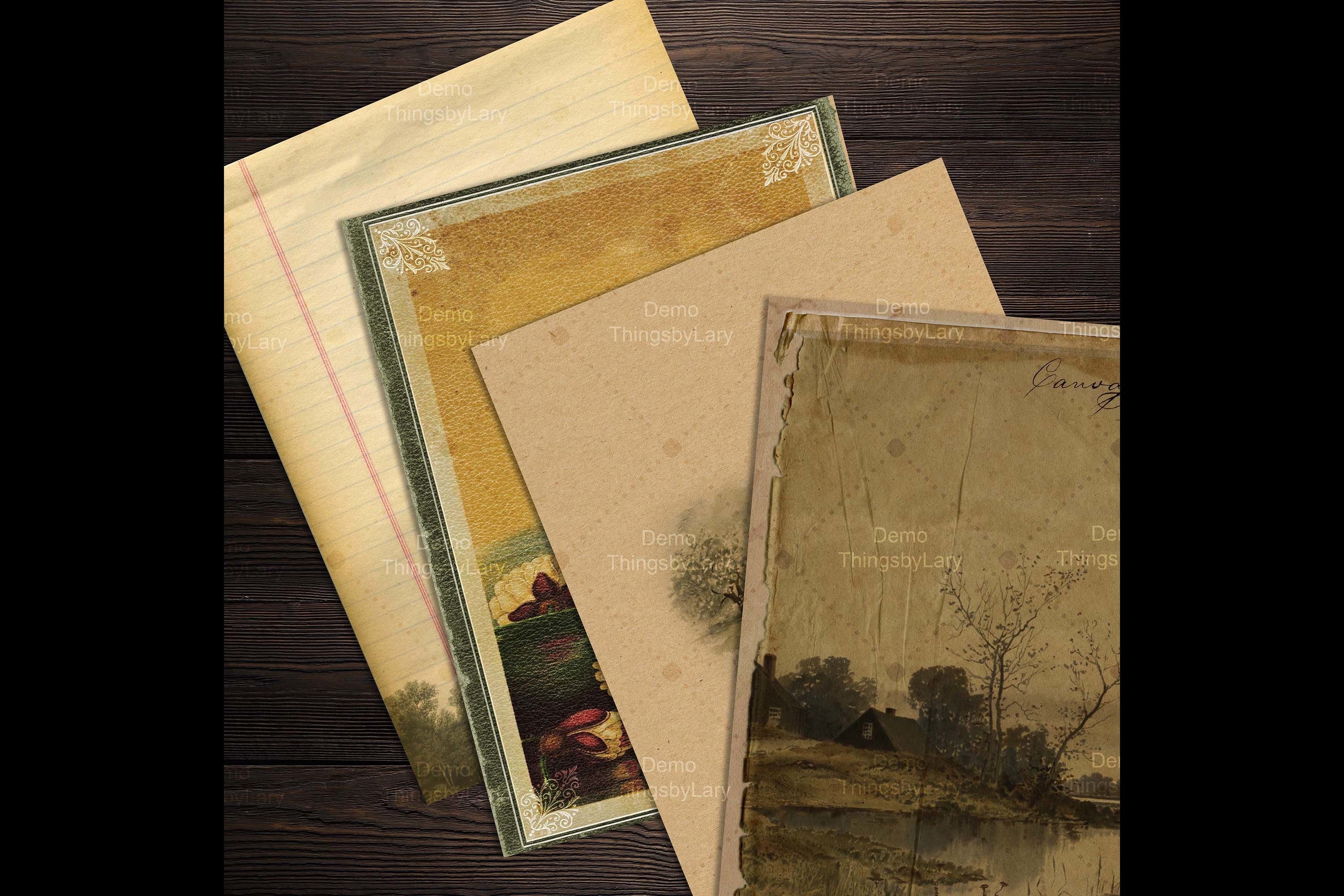 16 Vintage Landscape Postcard Nature Digital Papers 8.5x11' (361929 ...