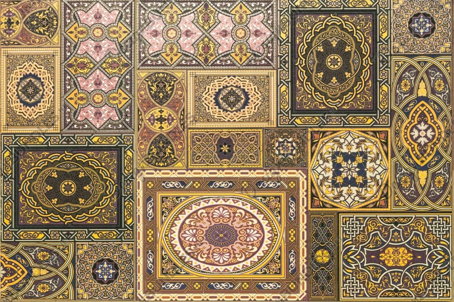 Antique ceramic tiles with traditional oriental pattern (792818 ...