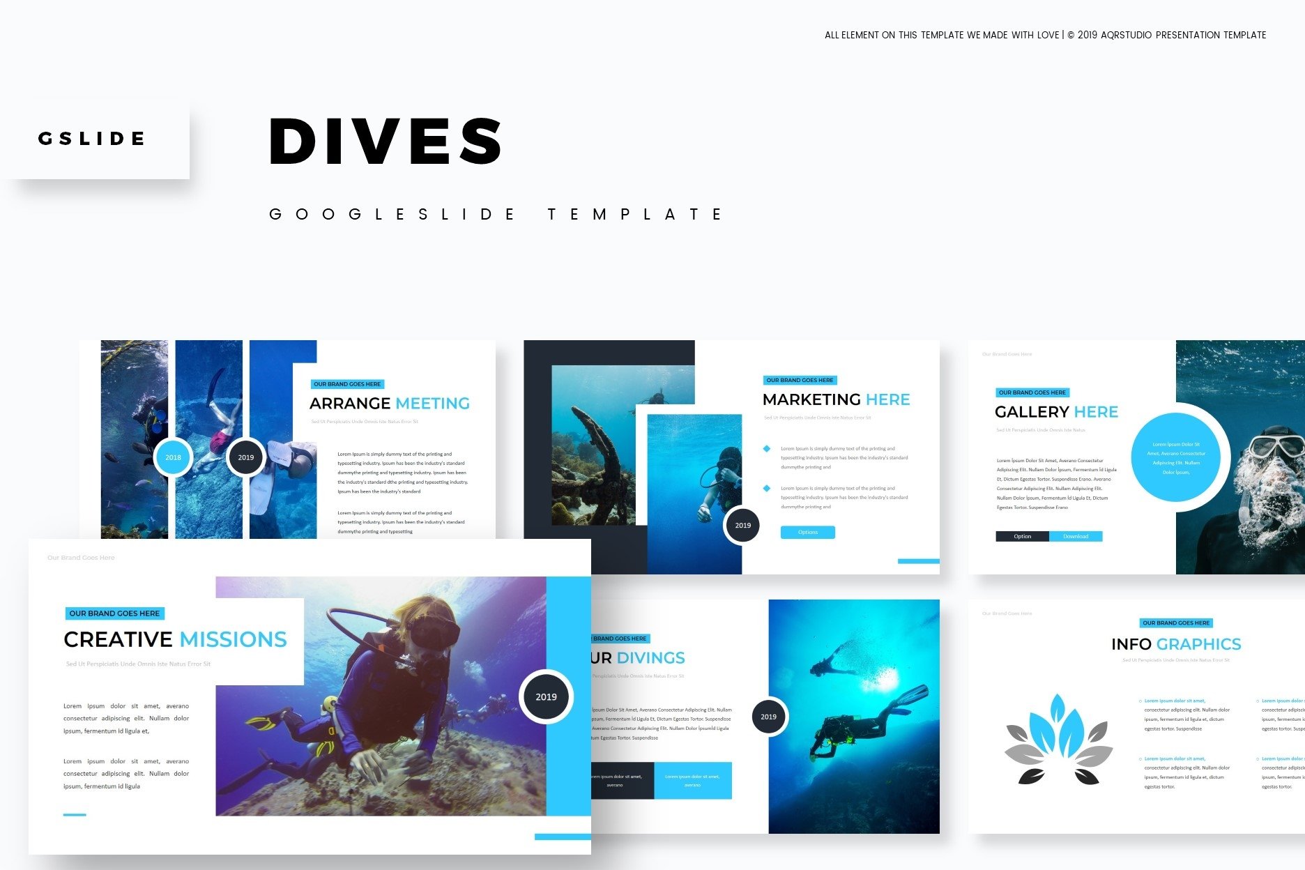 Dives - Google Slides Template (339941) | Presentation Templates ...
