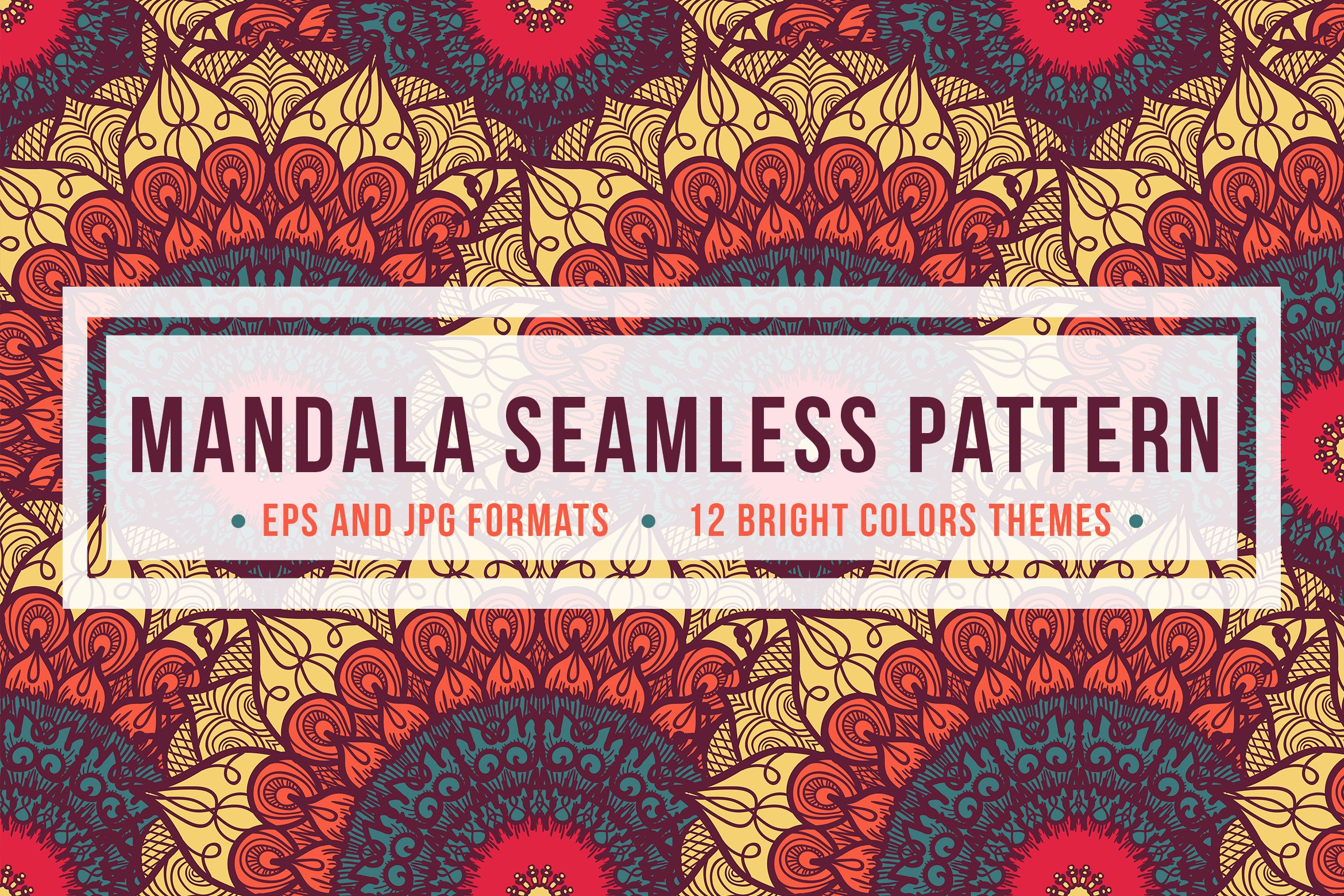 Mandala Seamless Pattern (89293) | Patterns | Design Bundles