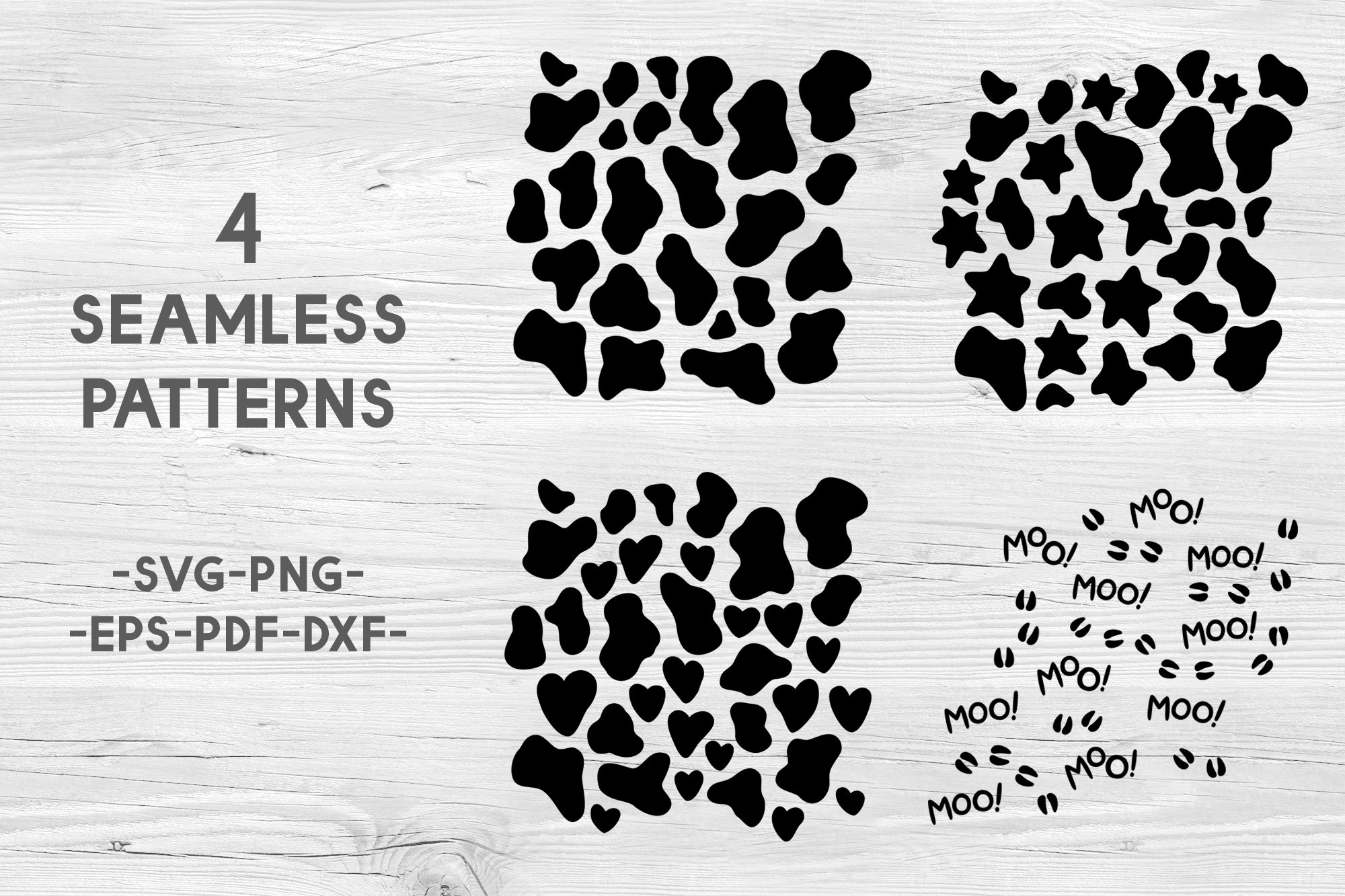 Cow print svg Cow seamless pattern svg Cow spots svg