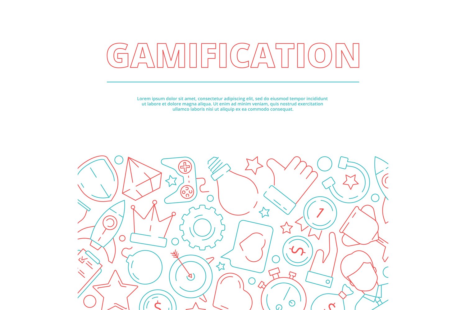 Gamification background. Business rules for workers game ach (869650 ...
