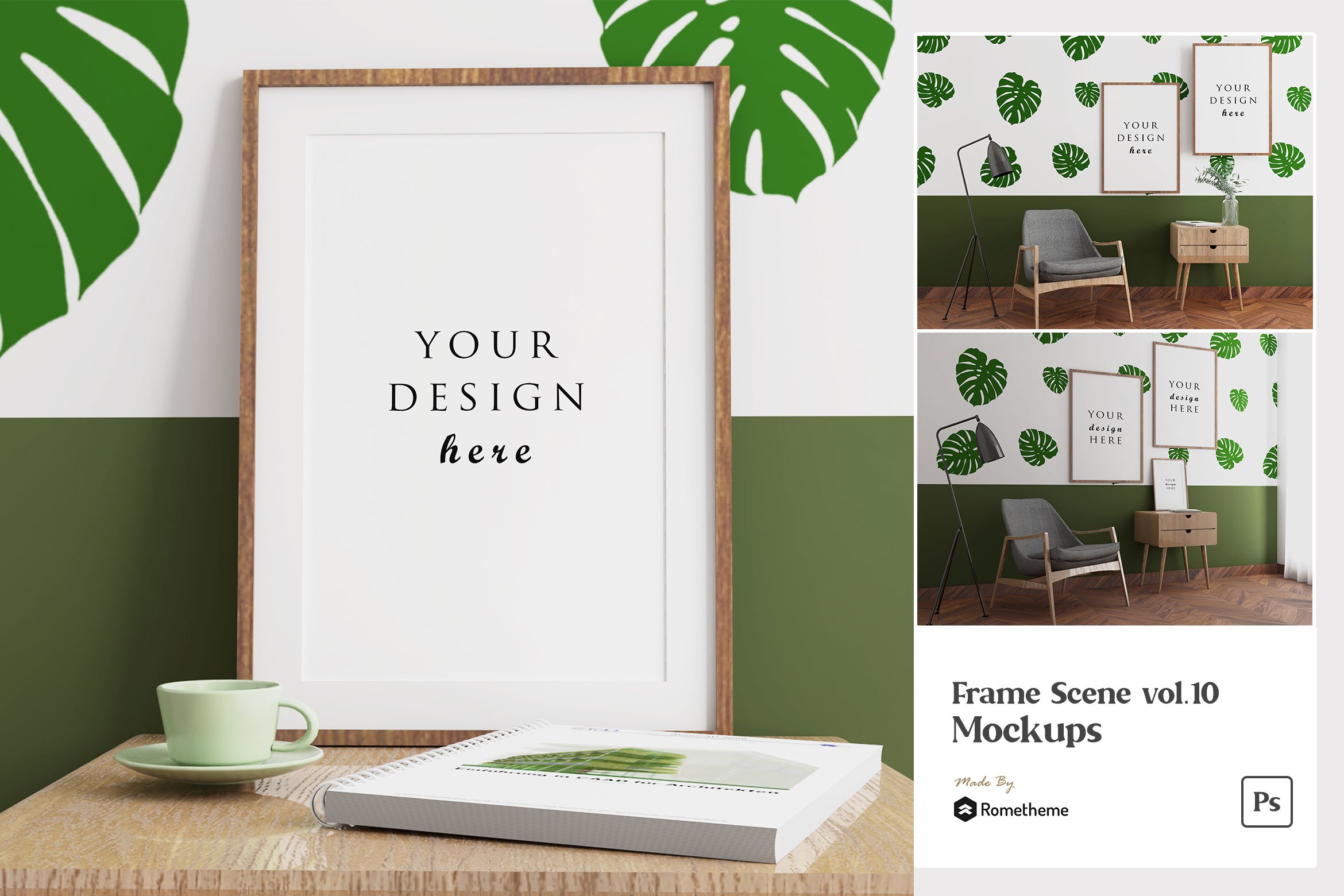 Frame Scene vol.10 - Mockup VR (1023769) | Frames | Design Bundles