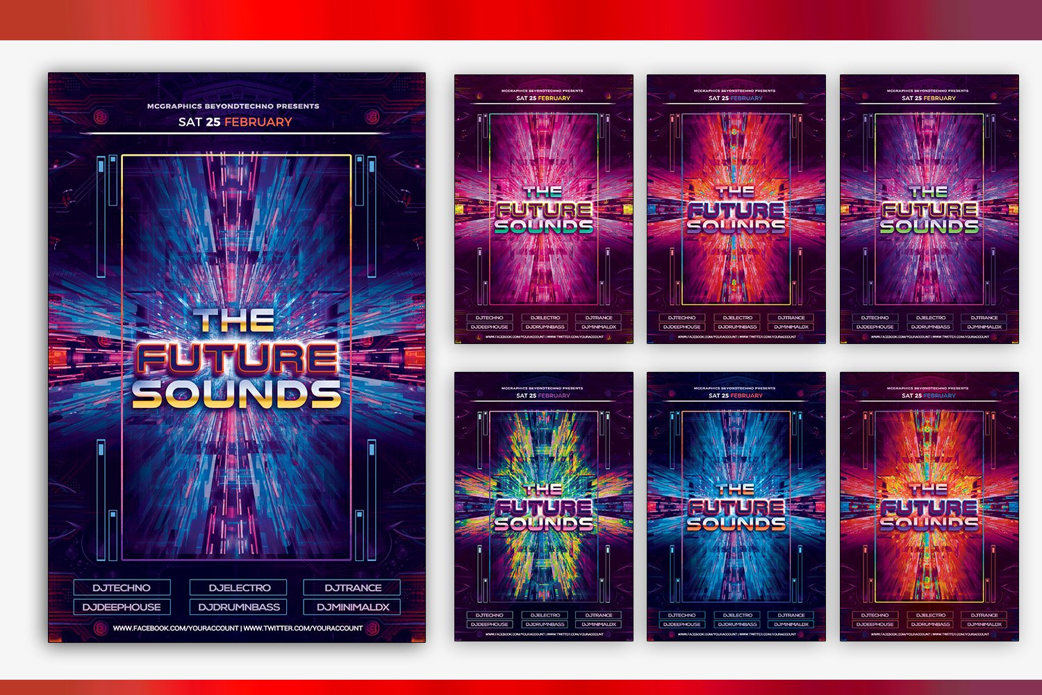 The Future Sound (197744) | Flyers | Design Bundles