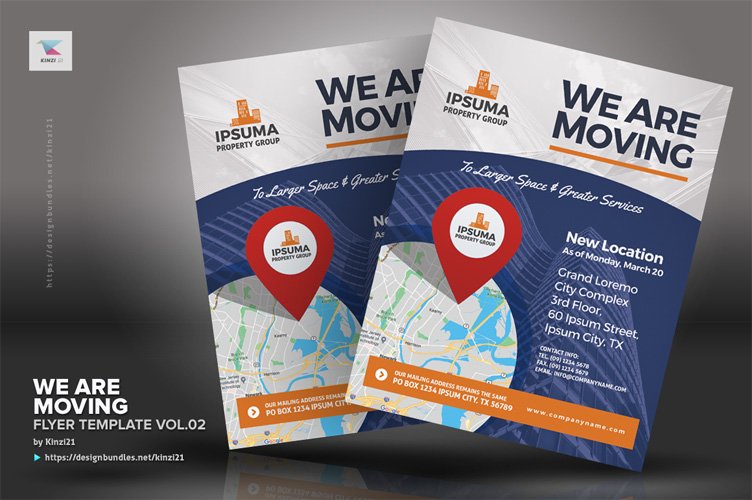 We Are Moving Flyer Vol.02 (415508) | Flyers | Design Bundles