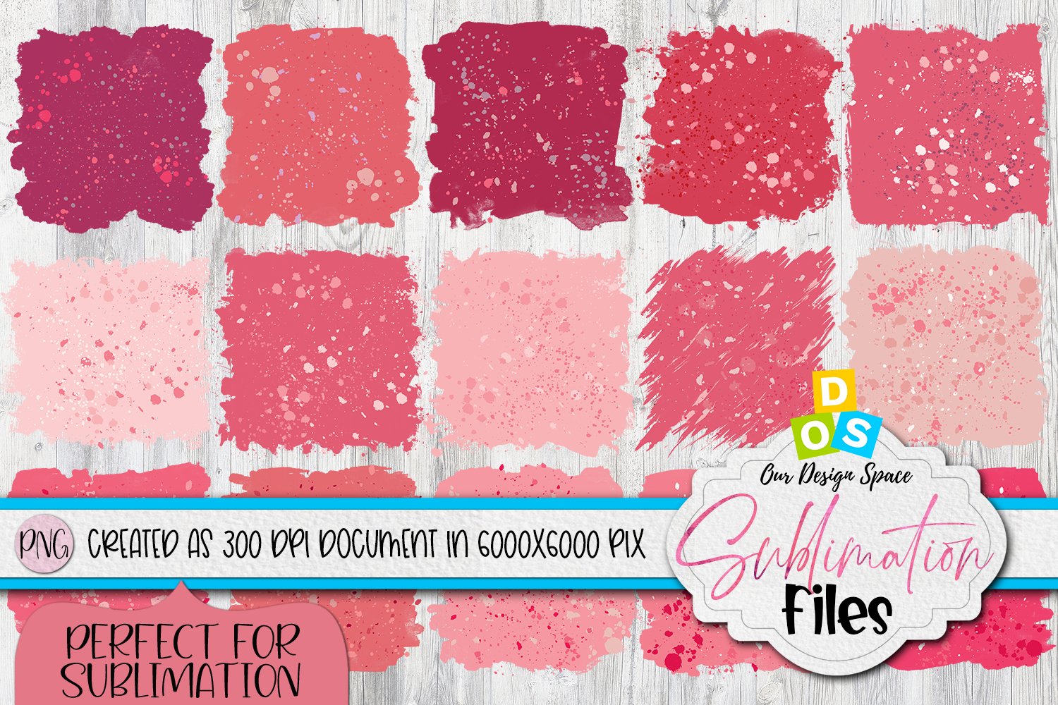 Pink Sublimation Background Splatter Bundle (1151235) | Sublimation ...