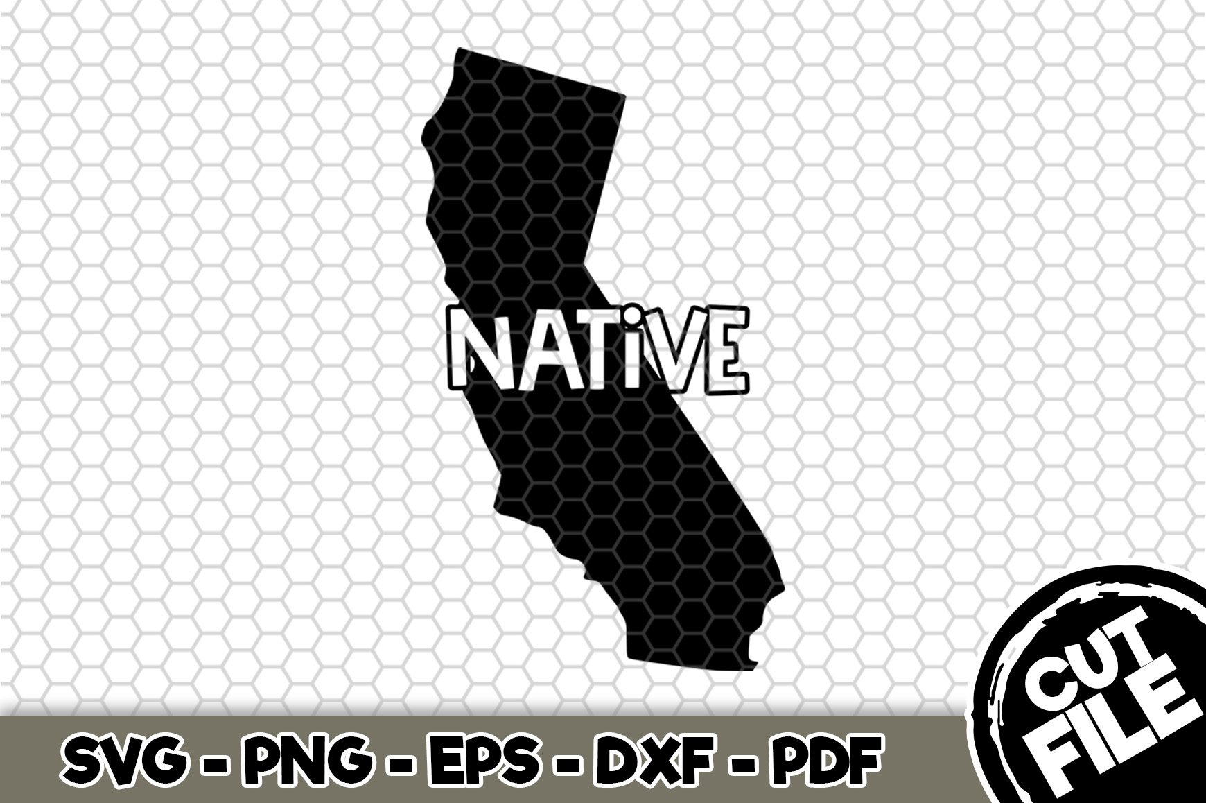 California Native - California State - SVG Cut File n365 (1252874 ...