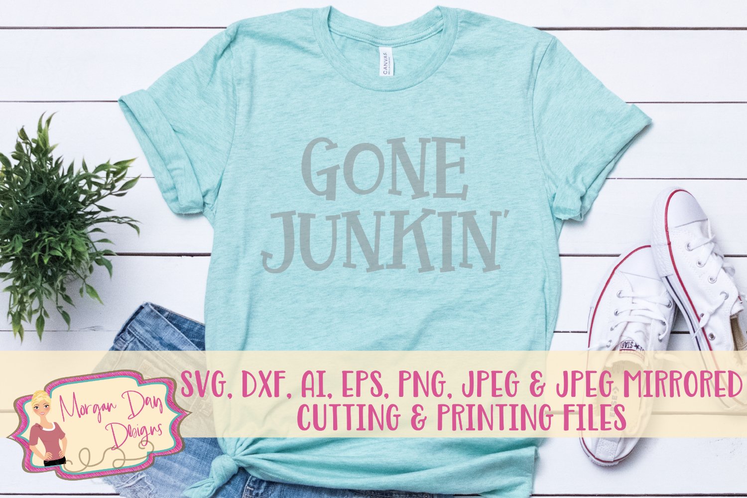 Gone Junkin' SVG, DXF, AI, EPS, PNG, JPEG (134300) | Cut Files | Design ...