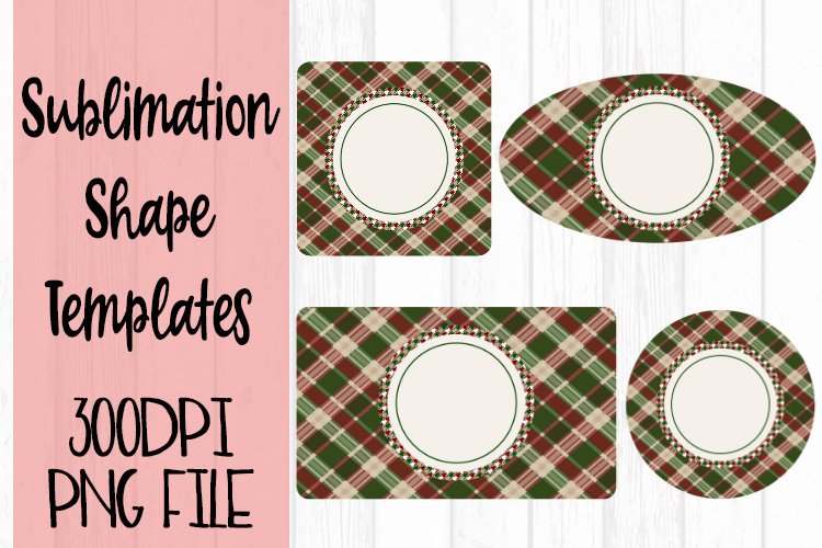 Maroon Plaid Sublimation Templates