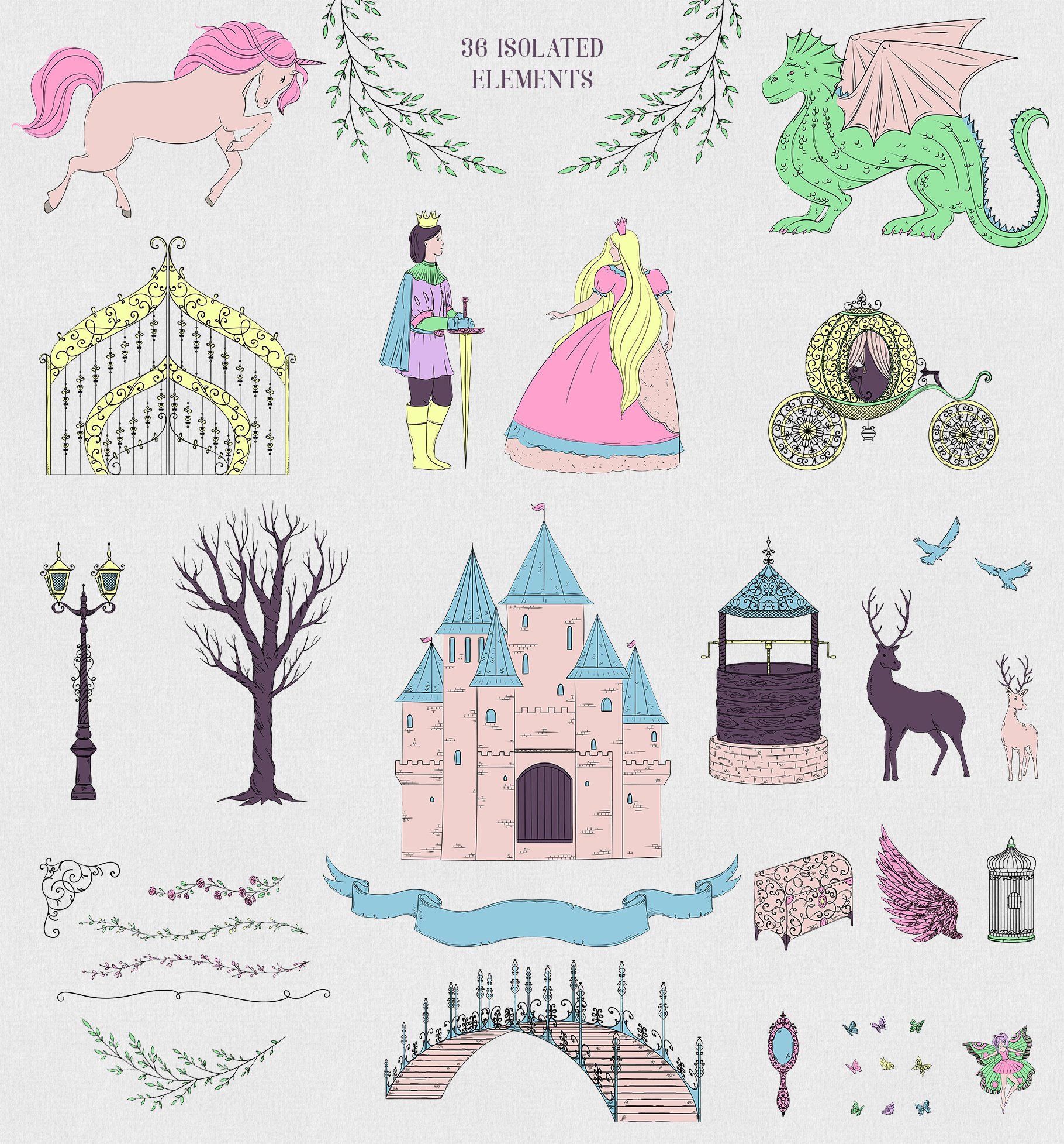 Fairy Tale. Vector collection (139695) | Illustrations | Design Bundles