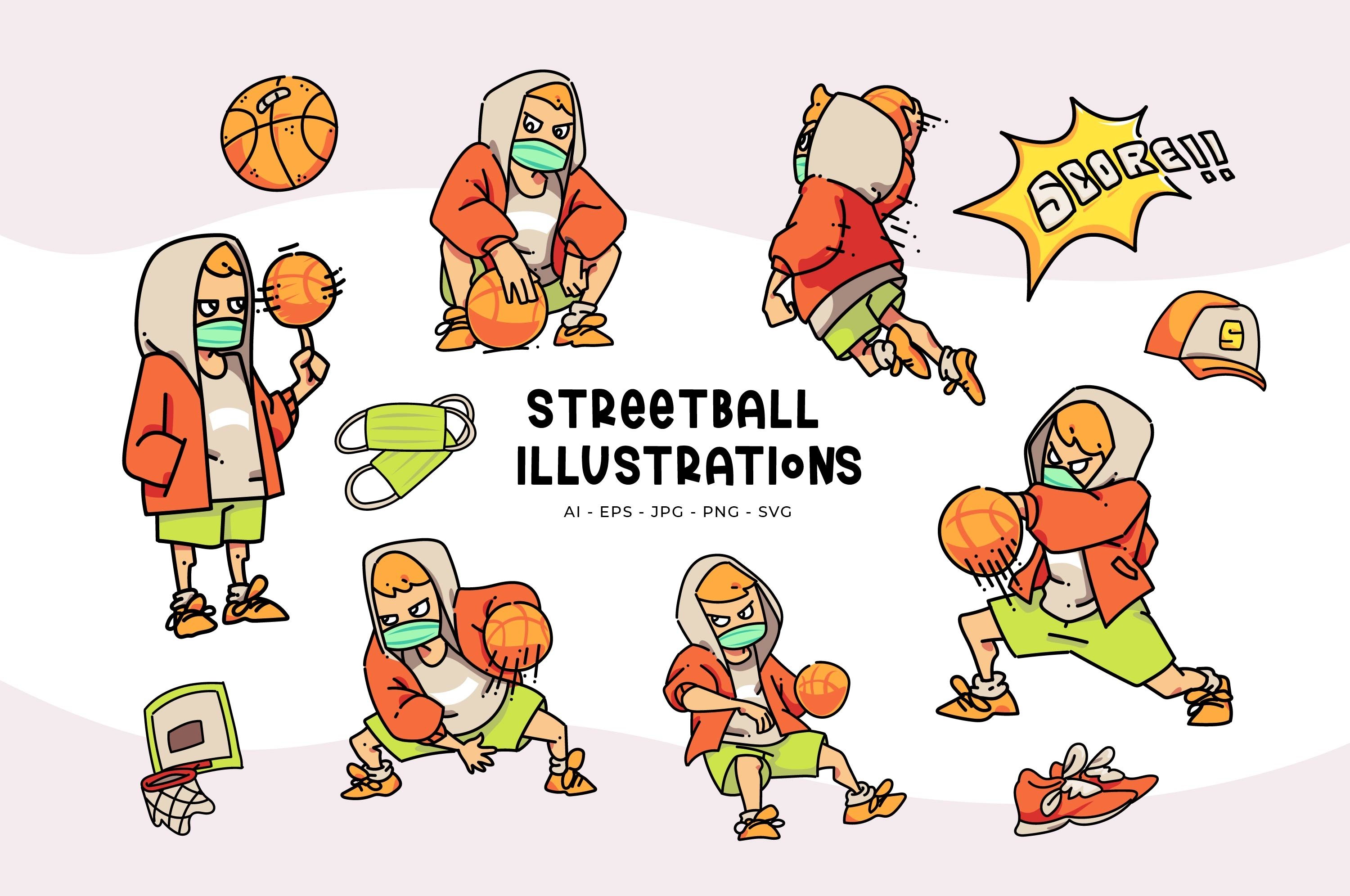 Street ball Illustrations