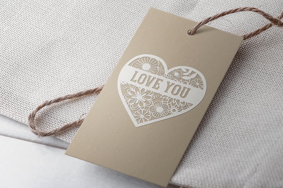 Romantic Hearts Collection for laser cutting. (425547) | Cut Files ...