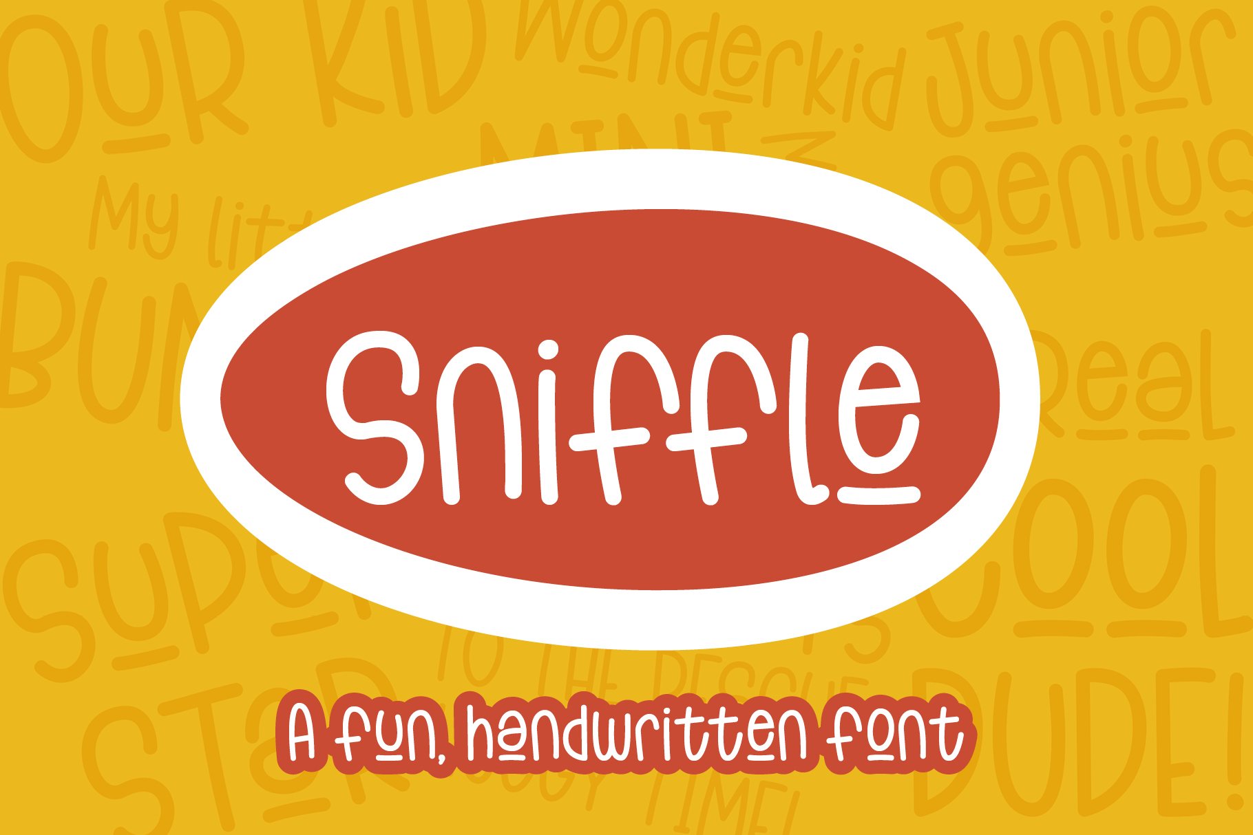 Sniffle - a playful handwritten font (720441) | Handwritten | Font Bundles