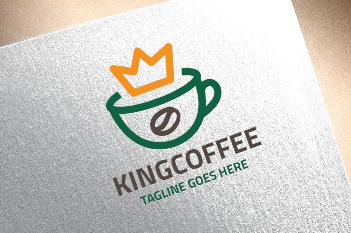 King Coffee Logo (675803) | Logos | Design Bundles