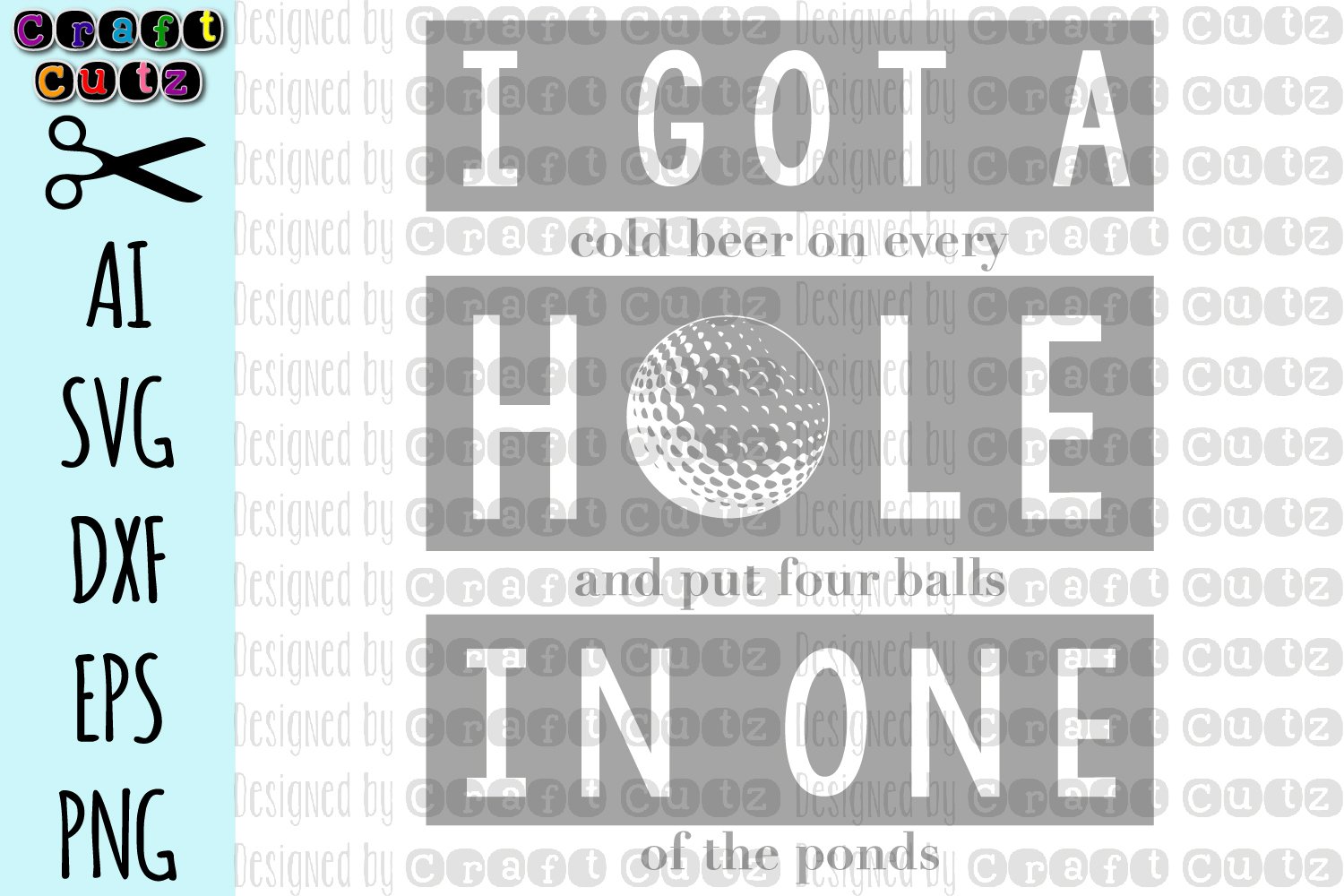 Funny Golf SVG, I Got A Hole In One SVG, Golf Shirt DXF (302869) | SVGs ...