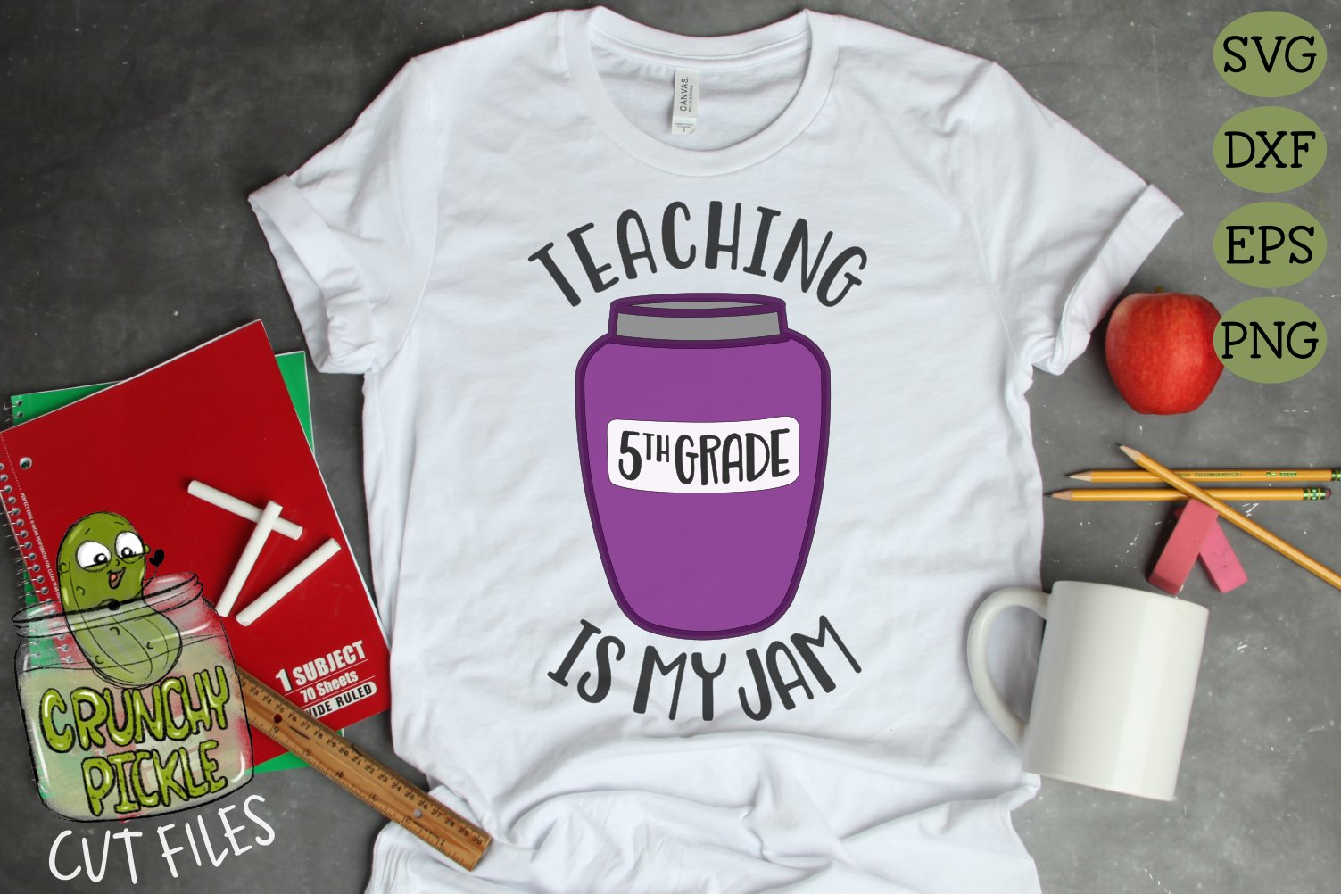 Teaching is my Jam School / Teacher SVG (144413) | Cut Files | Design ...