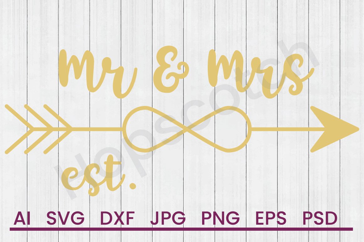 Infinity Arrow SVG, Mr and Mrs SVG, DXF File, Cuttable File (196402 ...