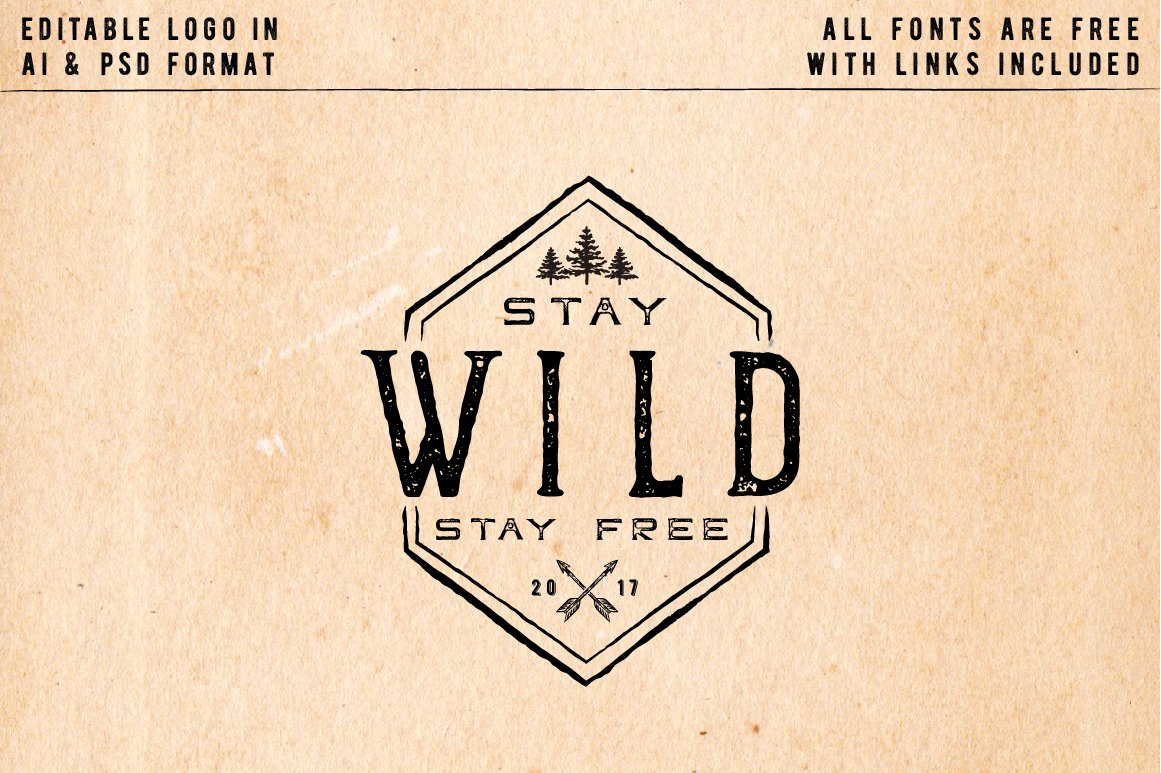 Rustic Logos & Illustrations vol. 1 AI PNG (81773) | Logos | Design Bundles