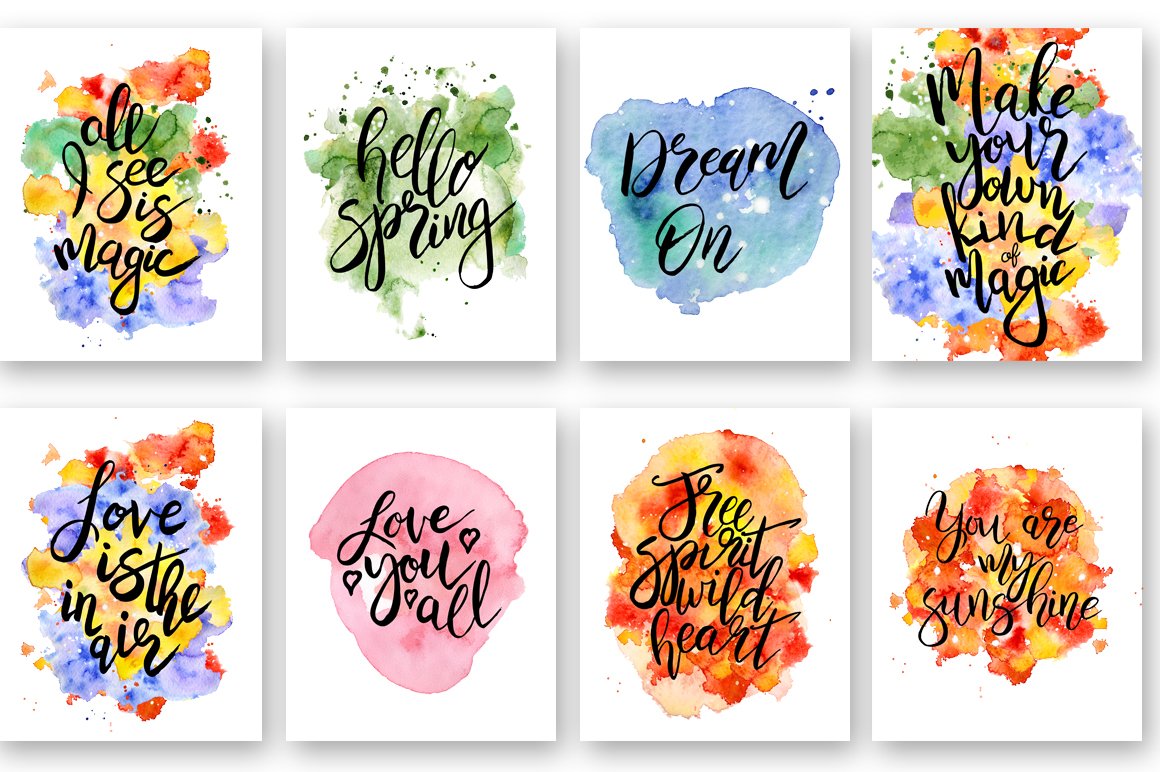 Watercolor Quotes