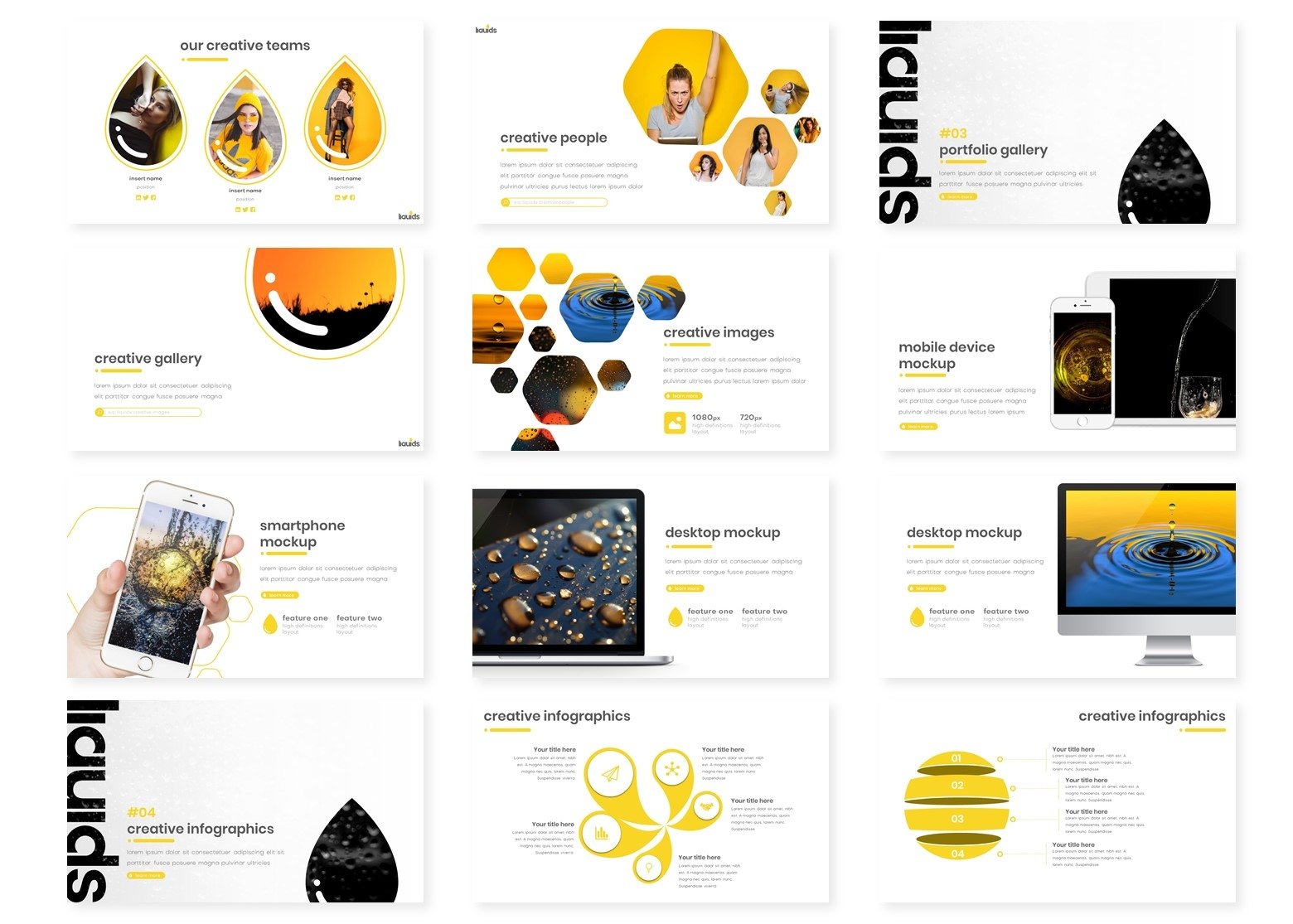 liquids - Powerpoint Template (334215) | Presentation Templates ...