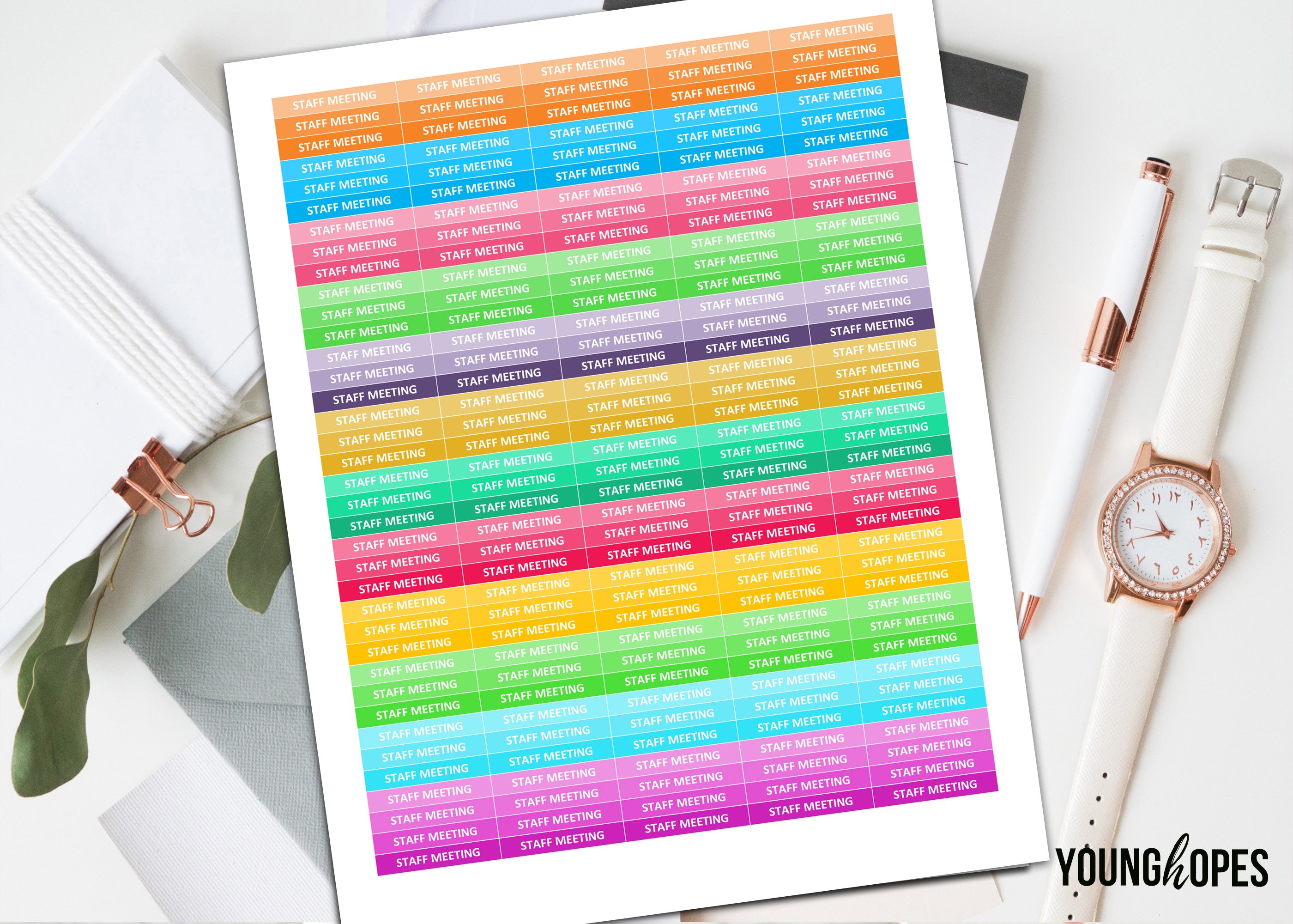 Staff Meeting Planner Stickers-Teacher Planner Stickers (61361 ...