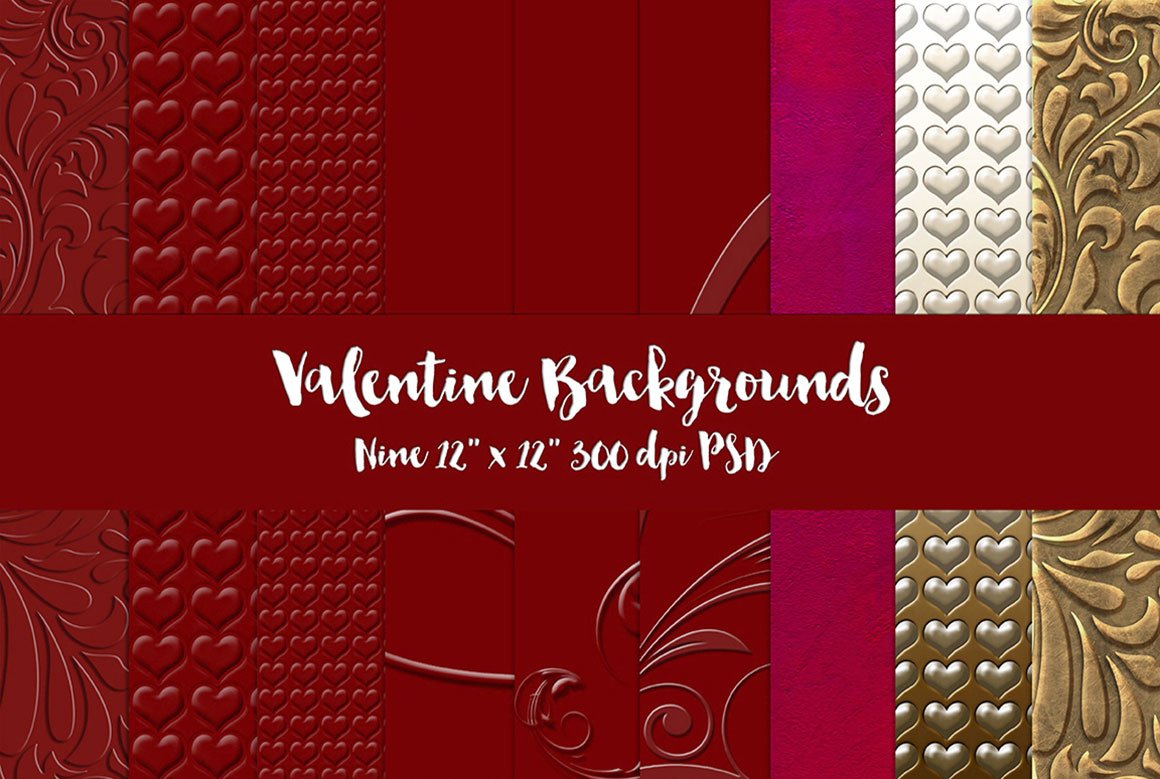 Valentine Backgrounds (2875) | Backgrounds | Design Bundles