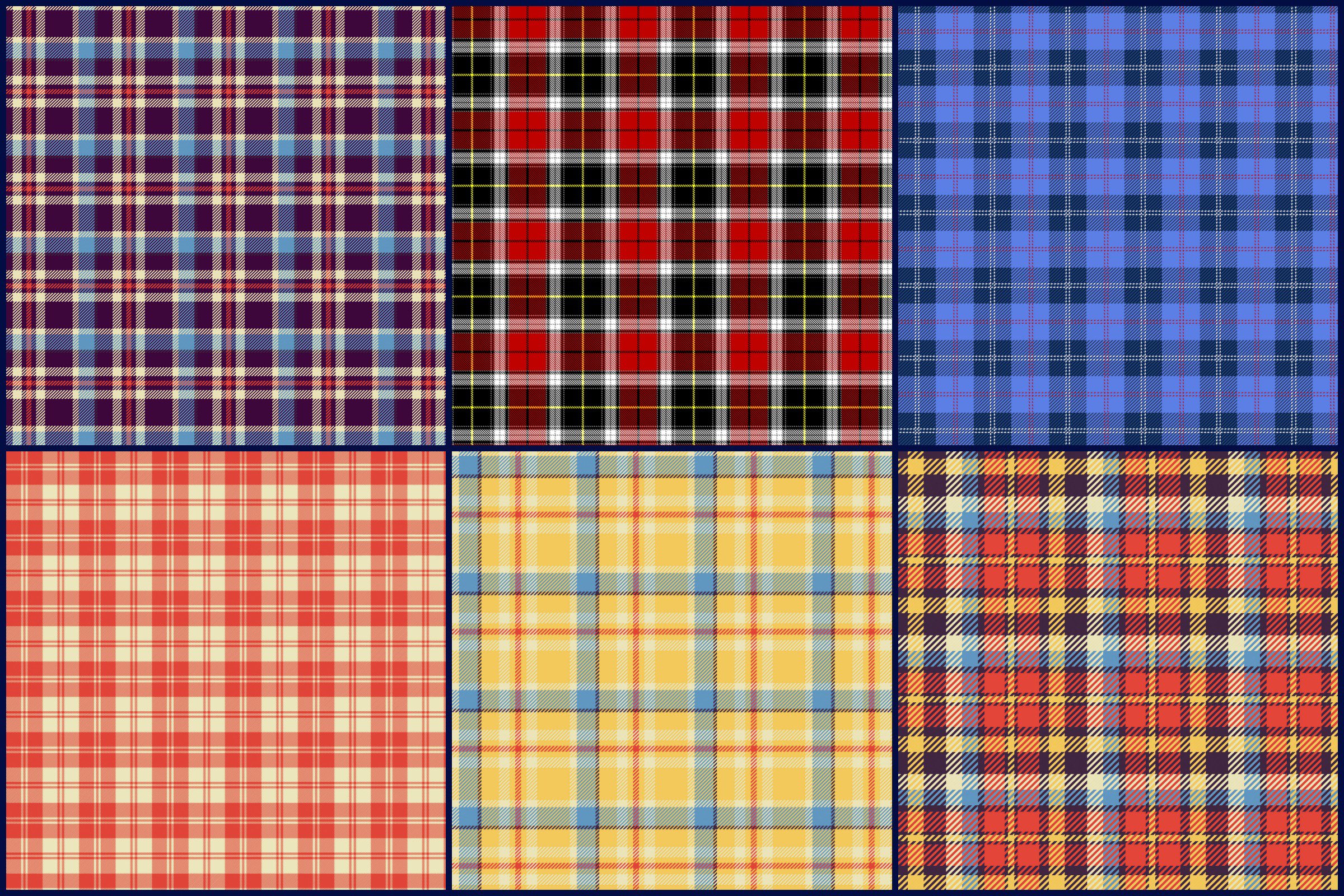 Scottish Tartan Digital Papers (564649) | Illustrations | Design Bundles