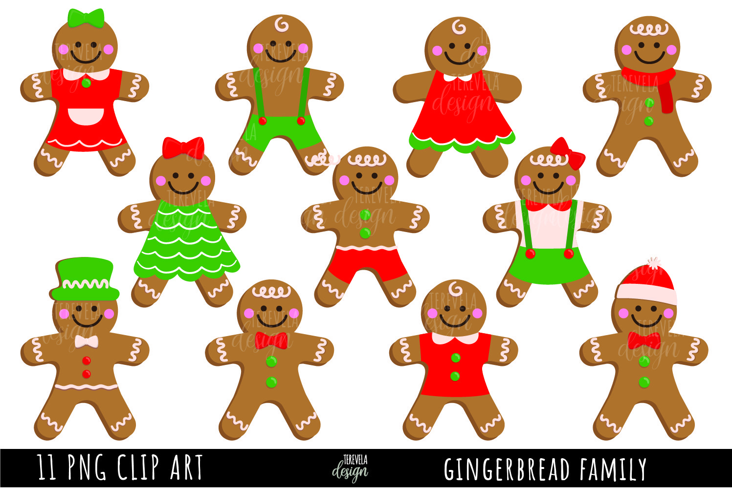 GINGERBREAD COOKIES, GINGERBREAD FAMILY, CHRISTMAS (1109018 ...