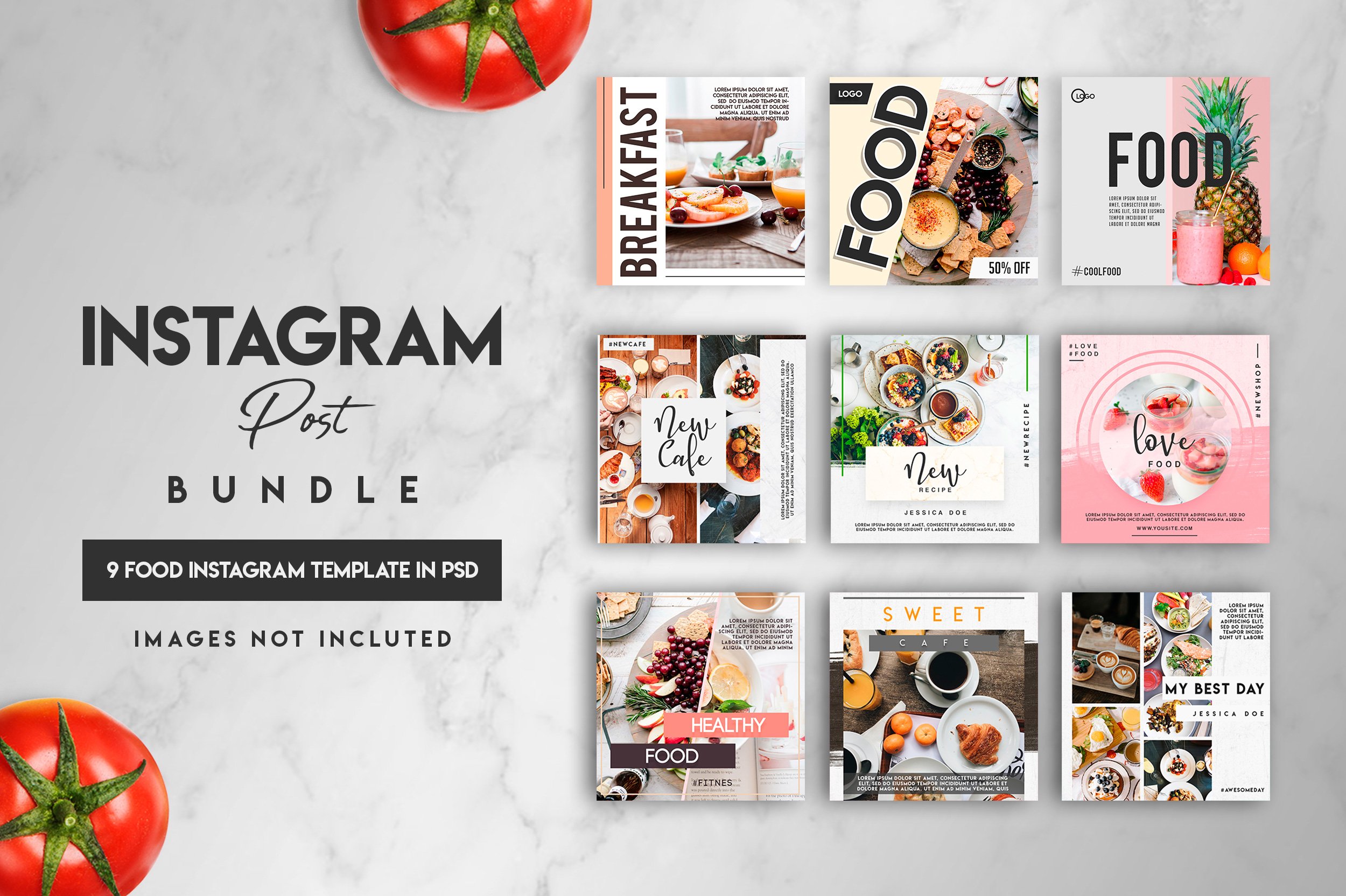 Social media Instagram posts bundle (374549) | Web Elements | Design ...